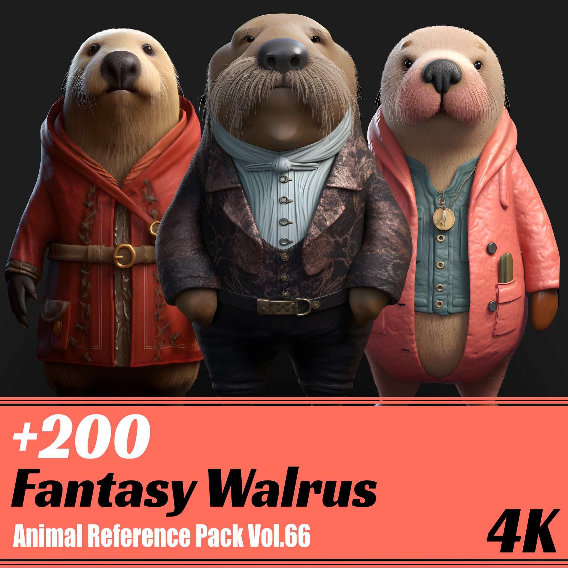 ArtStation - +200 Fantasy Walrus | 4K | Animal Reference Pack Vol.66