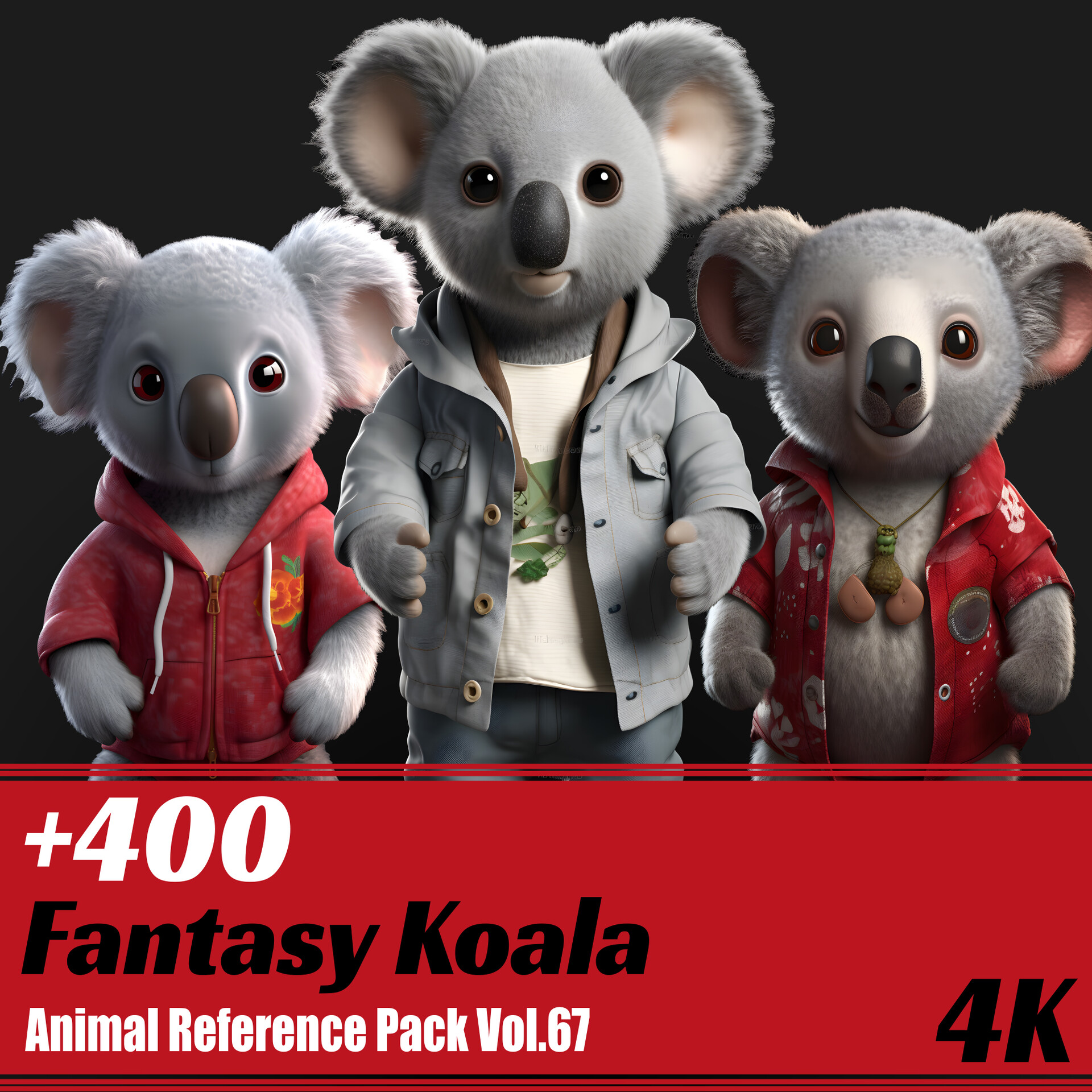 ArtStation - +400 Fantasy Koala | 4K | Animal Reference Pack Vol.67