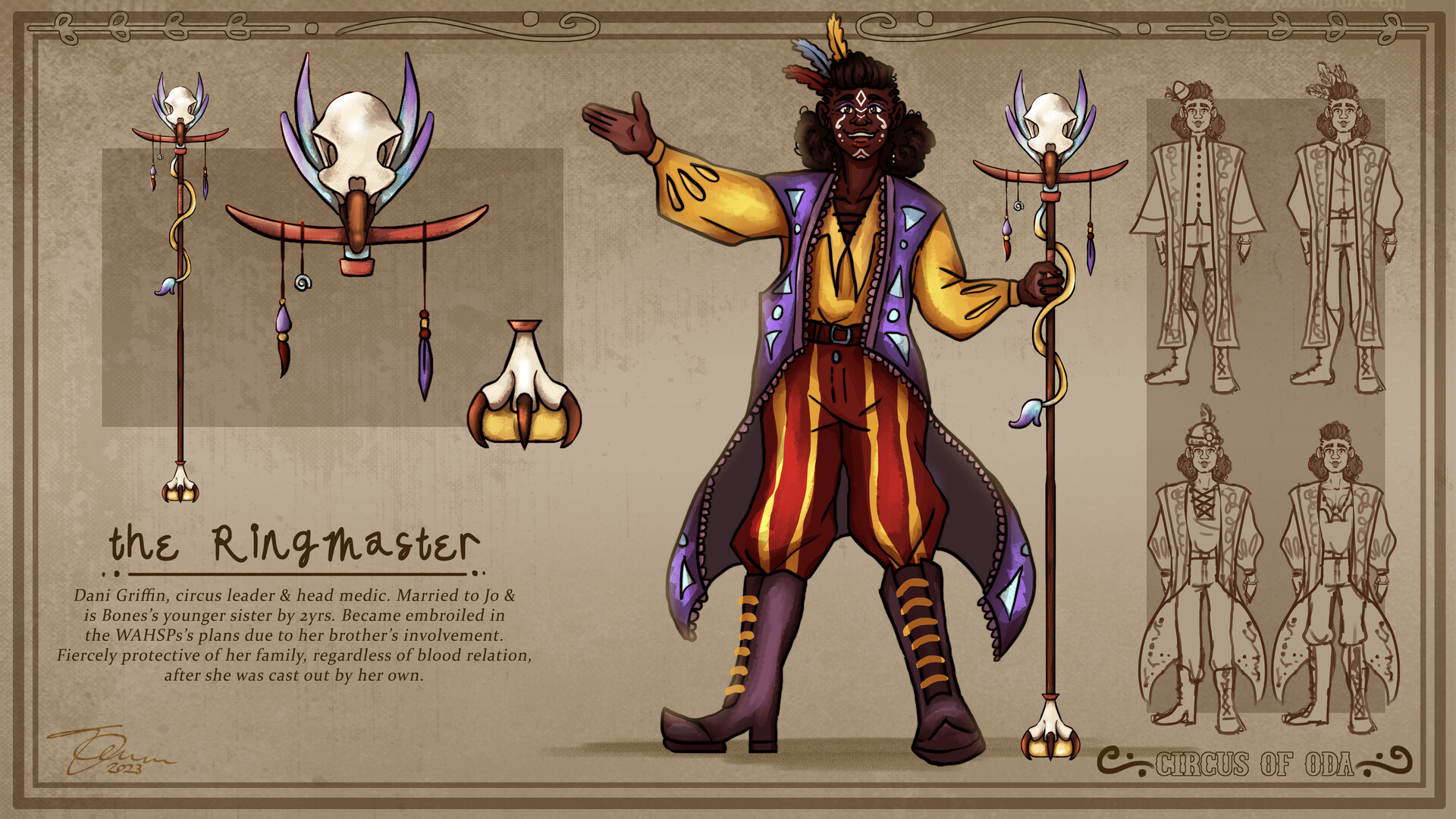 ArtStation - Dani - character sheet