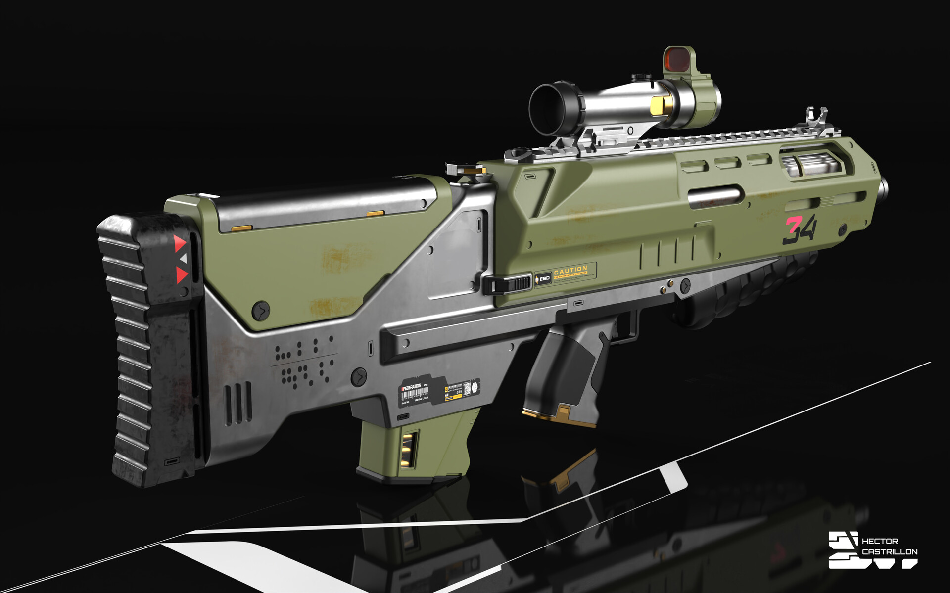 ArtStation - tactical rifle