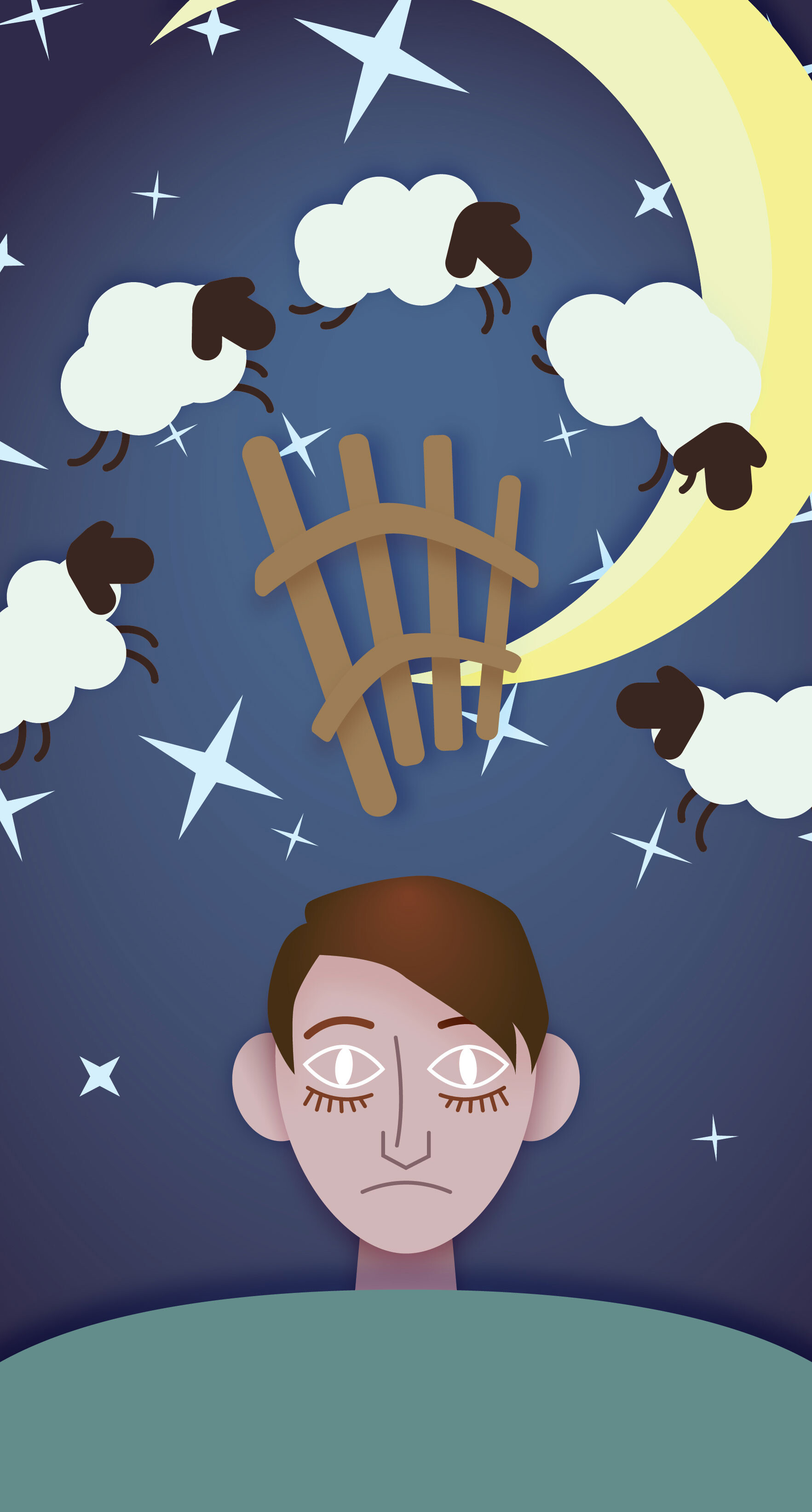 ArtStation - Insomnia - Vector Card Illustration