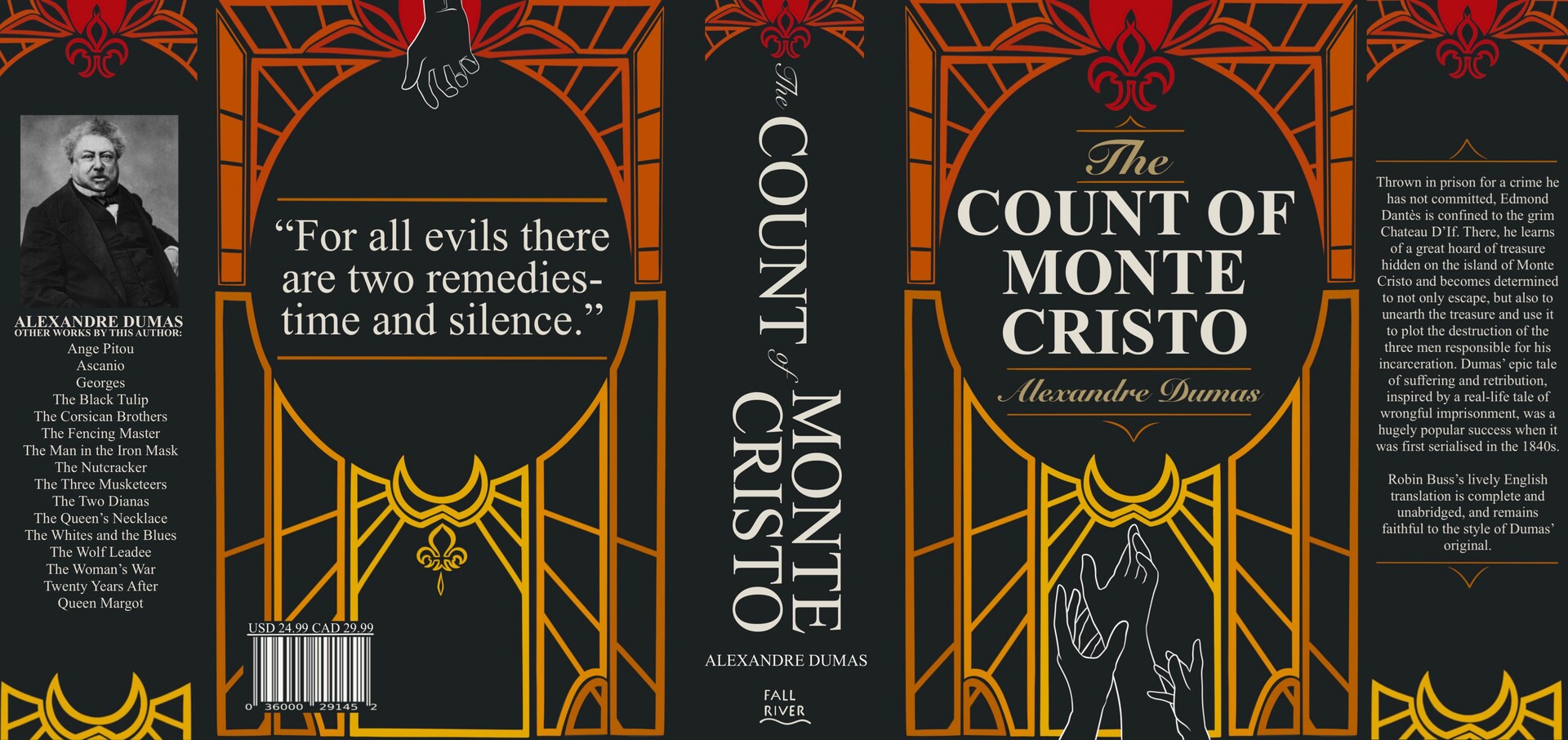 ArtStation - Count of Monte Cristo Book Jacket Redesign