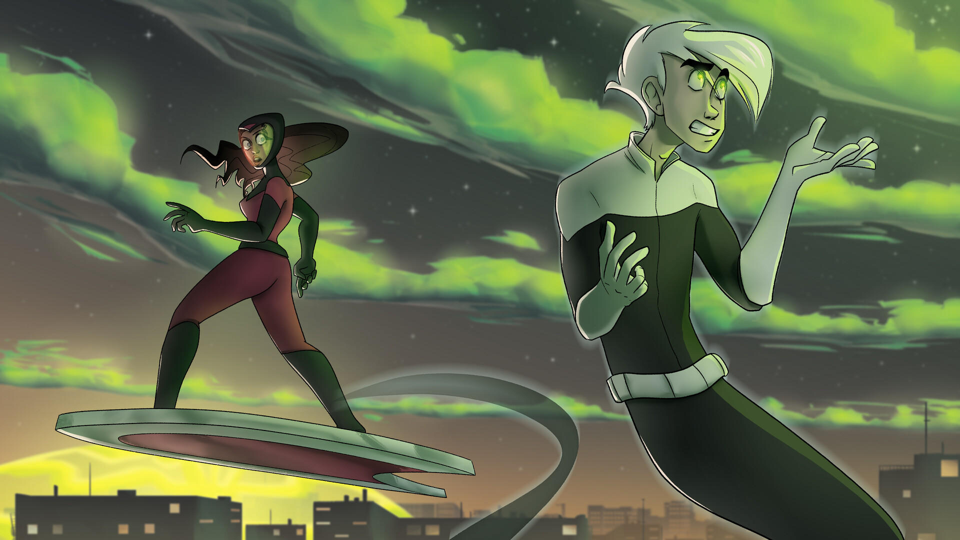 ArtStation - Danny Phantom and The Red Huntress