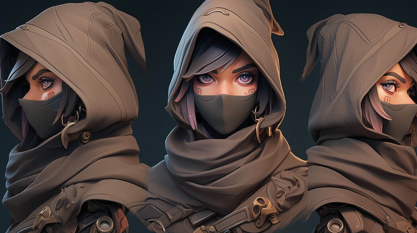 3D Head Sculpt References in 4K - Tika Art - +320 Stylized Rogue Female ...