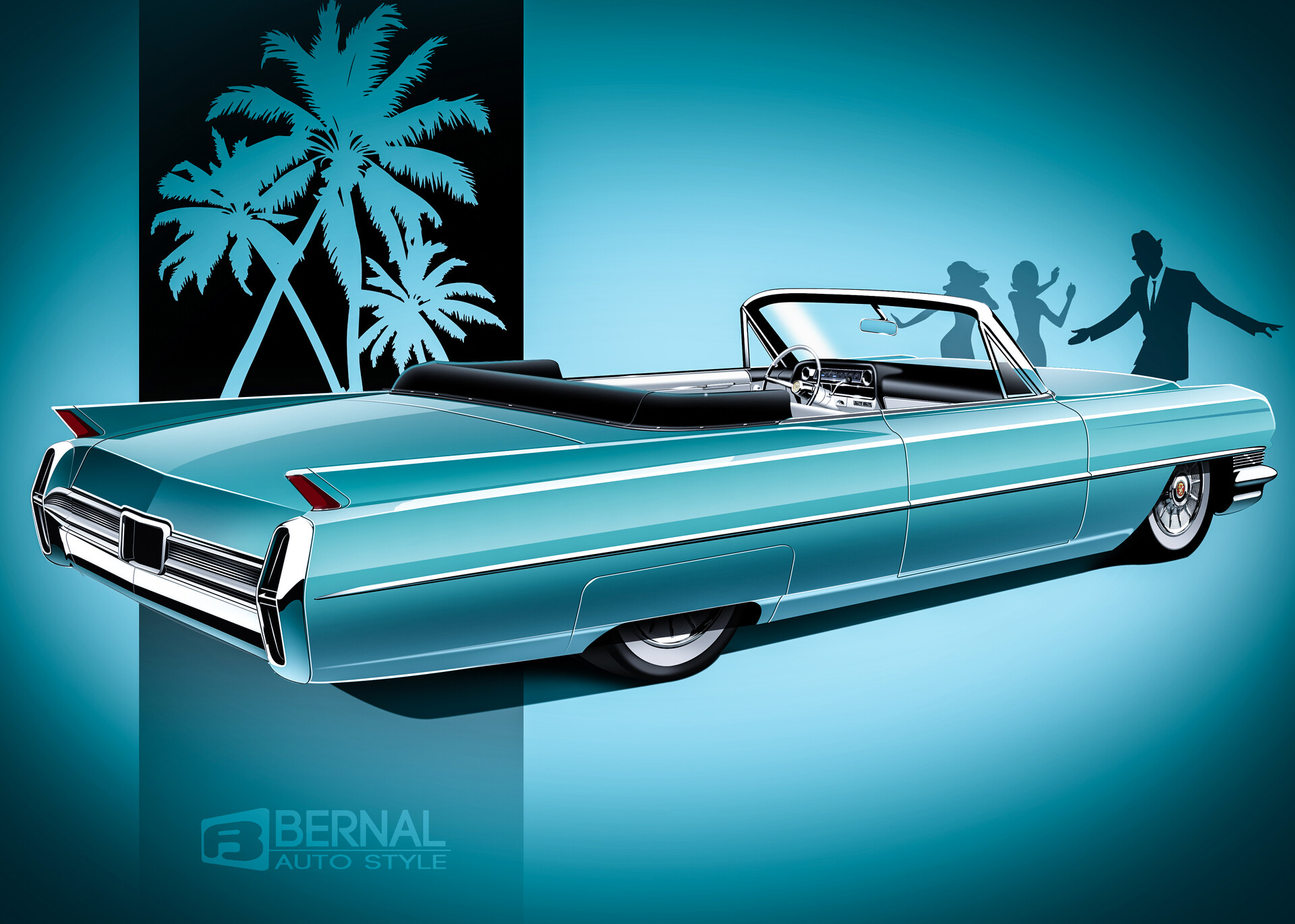ArtStation - 64 Caddy Drop Top