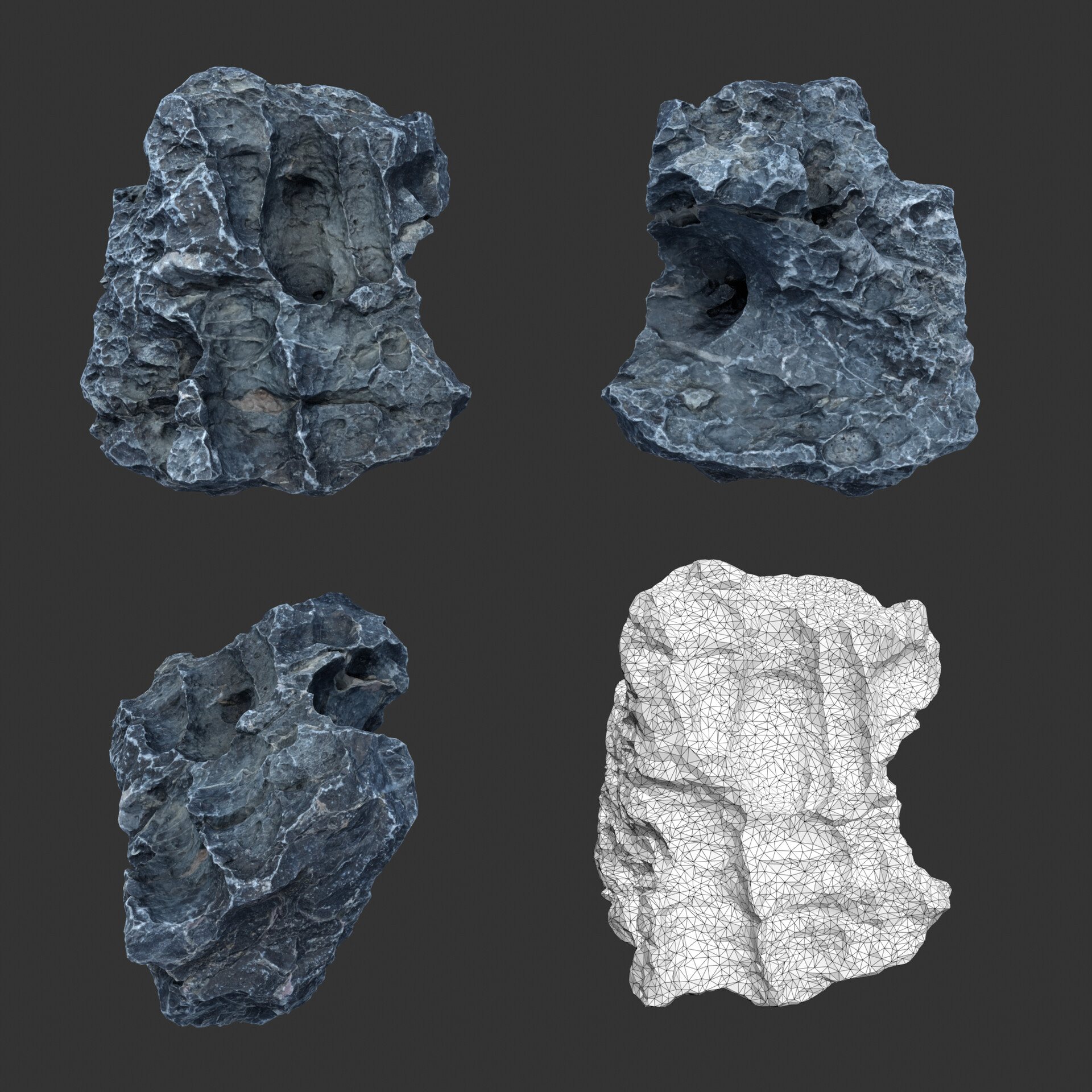 3D Models by 3D Landscape - 9 Erosion Rocks - 231122