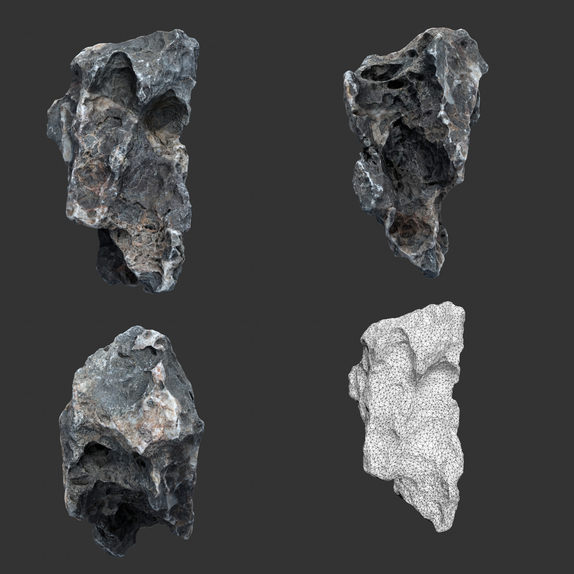 3D Models by 3D Landscape - 9 Erosion Rocks - 231122