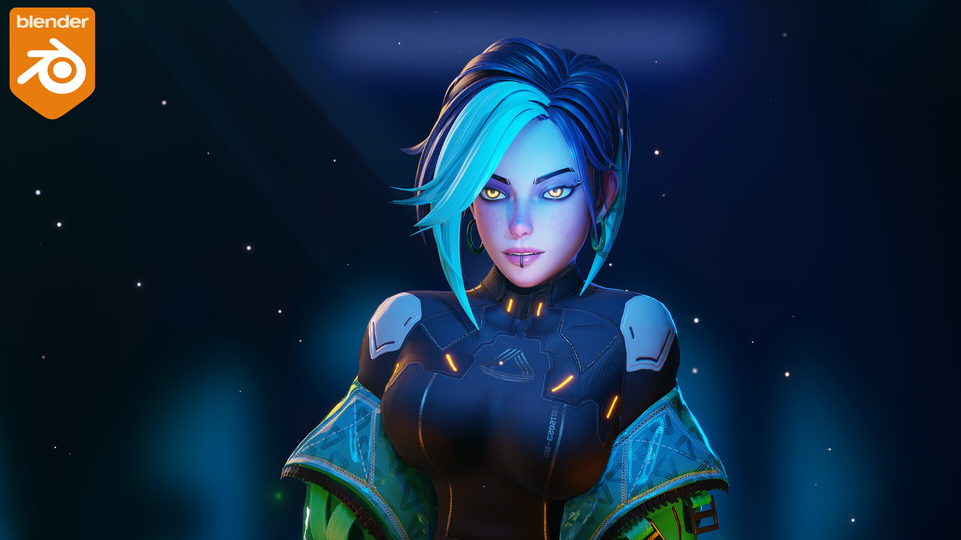 ArtStation - SCI FI GIRL (3D CAMP EVOLUTION)