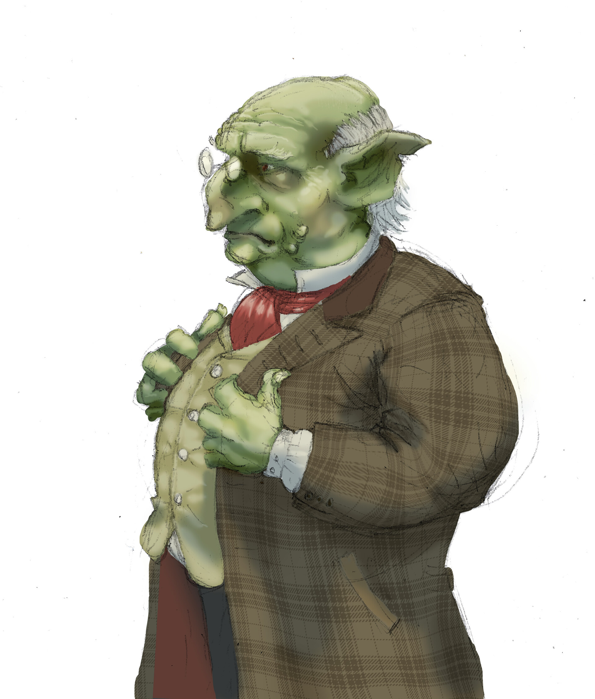 ArtStation - P.J. Brunklesmith, goblin accountant -- Goblin Alley