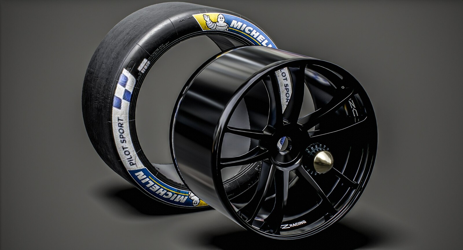 OpticalDreamSoft - Michelin WEC Hypercar Wheel Season 2023 PBR 3D model