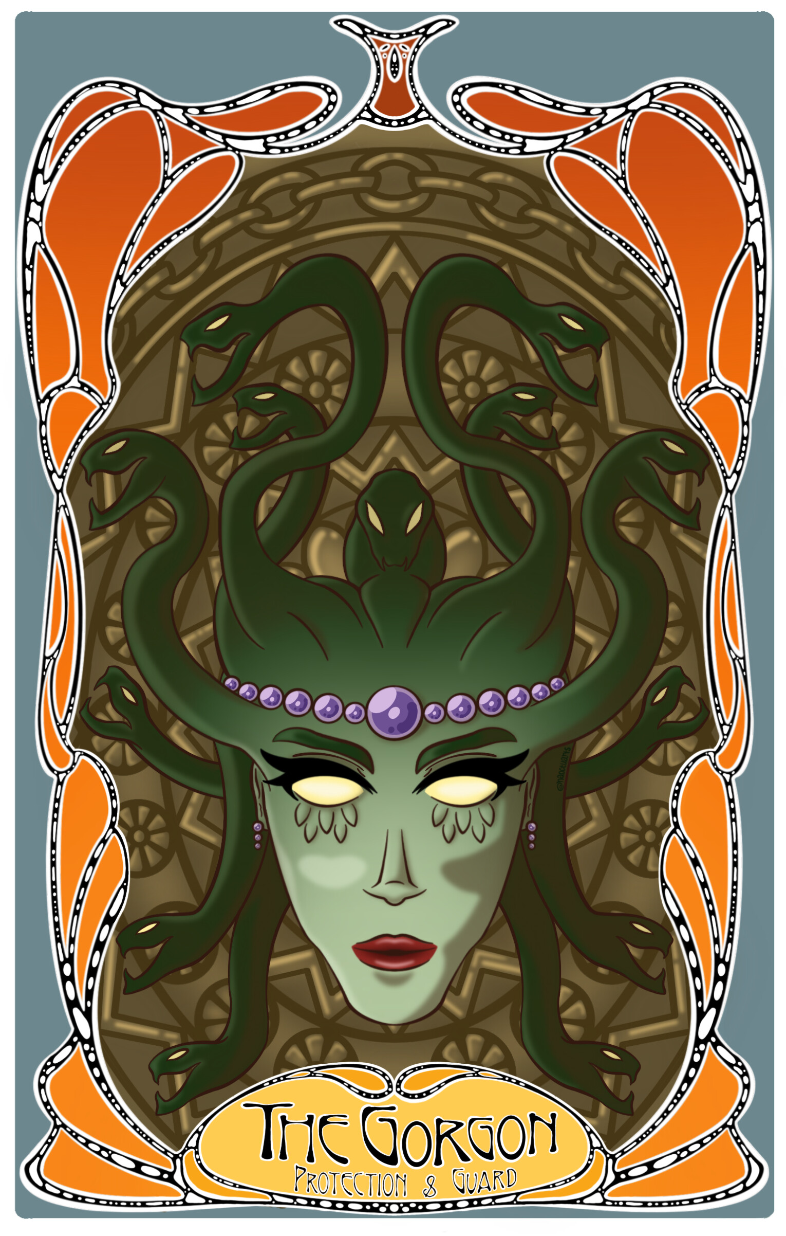 ArtStation - The oracle has spoken, the gorgon is your protector 🔮