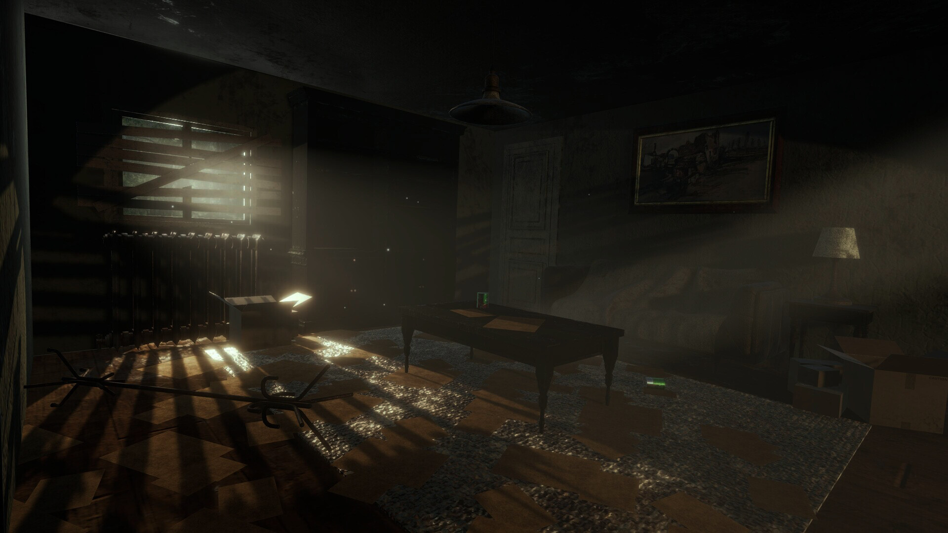 ArtStation - Post-apocalyptic Living-room