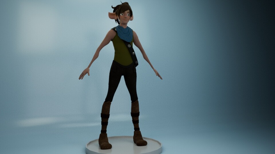 ArtStation - Alfe - my first 3d character