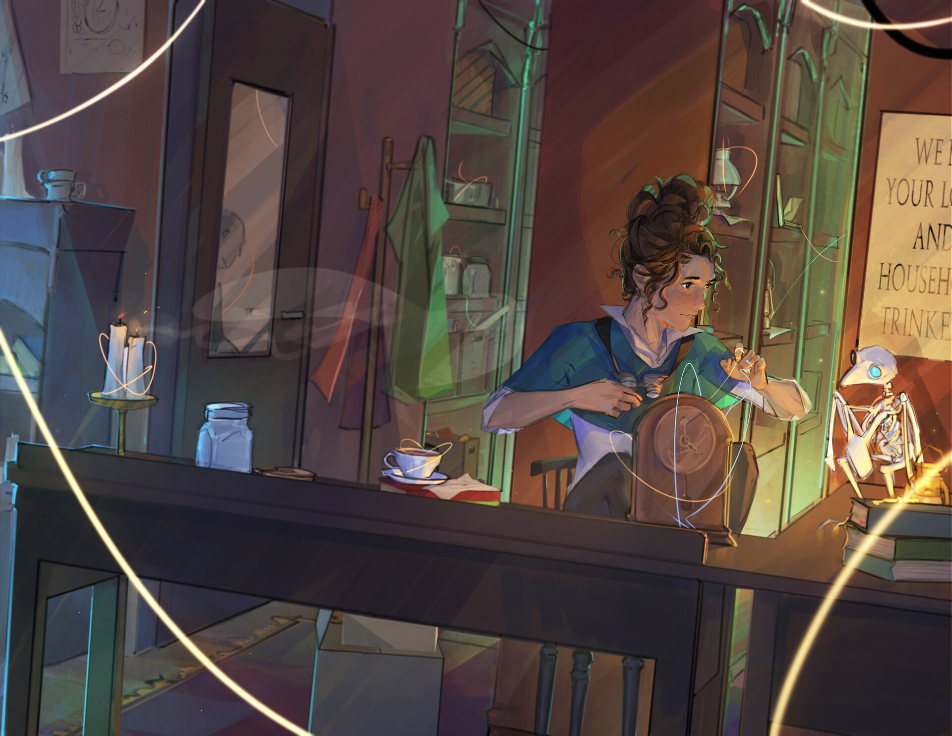 ArtStation - THREADS OF POWER ENDPAPERS