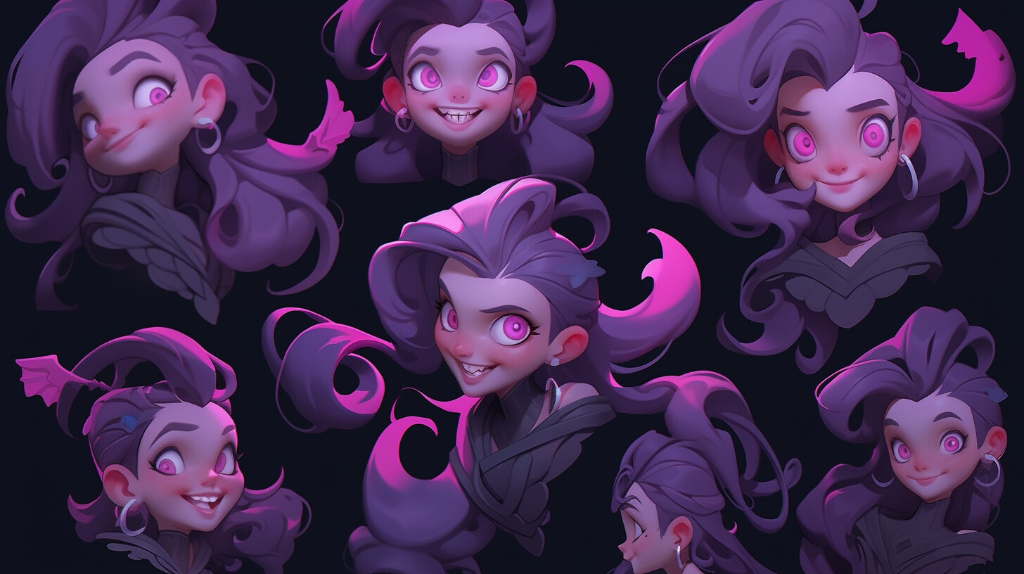 3D Head Sculpt References in 4K - Tika Art - +310 Stylized Dark Angel ...