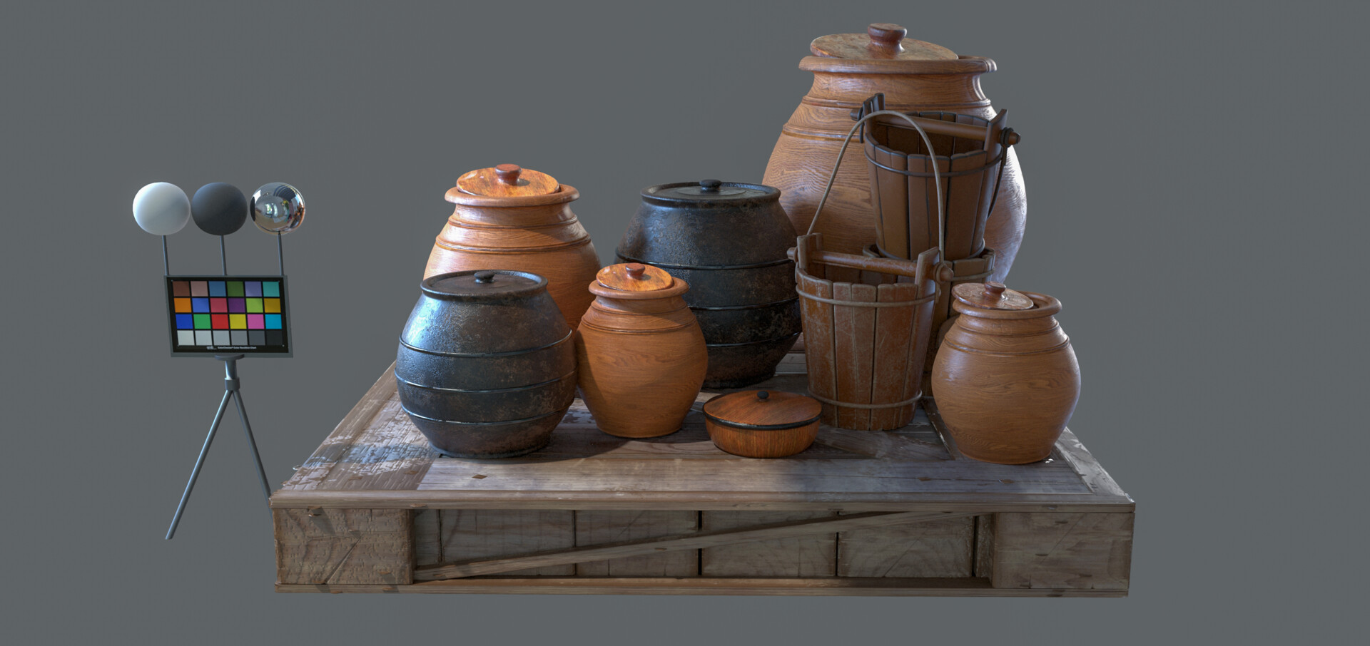 ArtStation - Vases and buckets