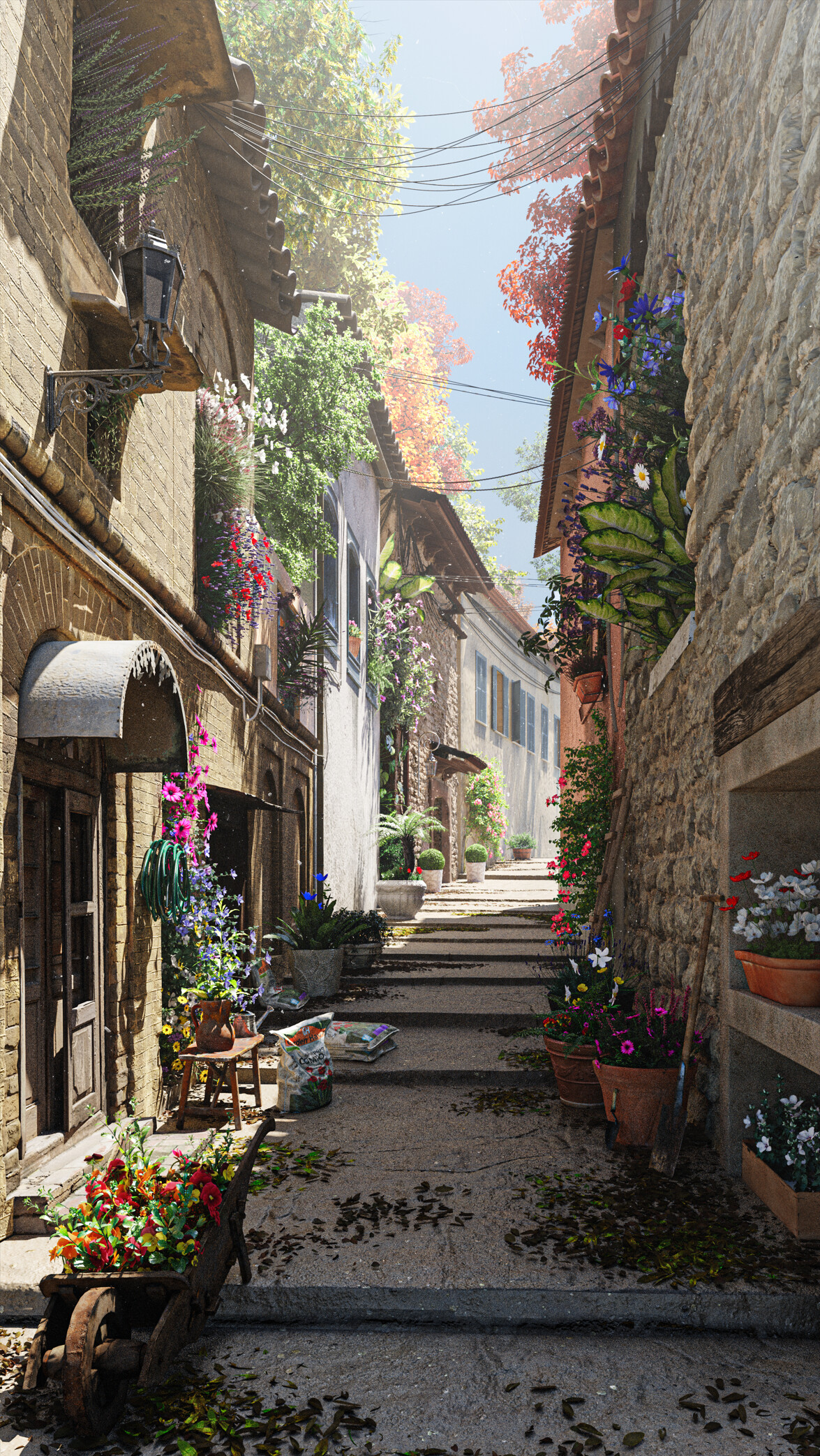 ArtStation - Garden street