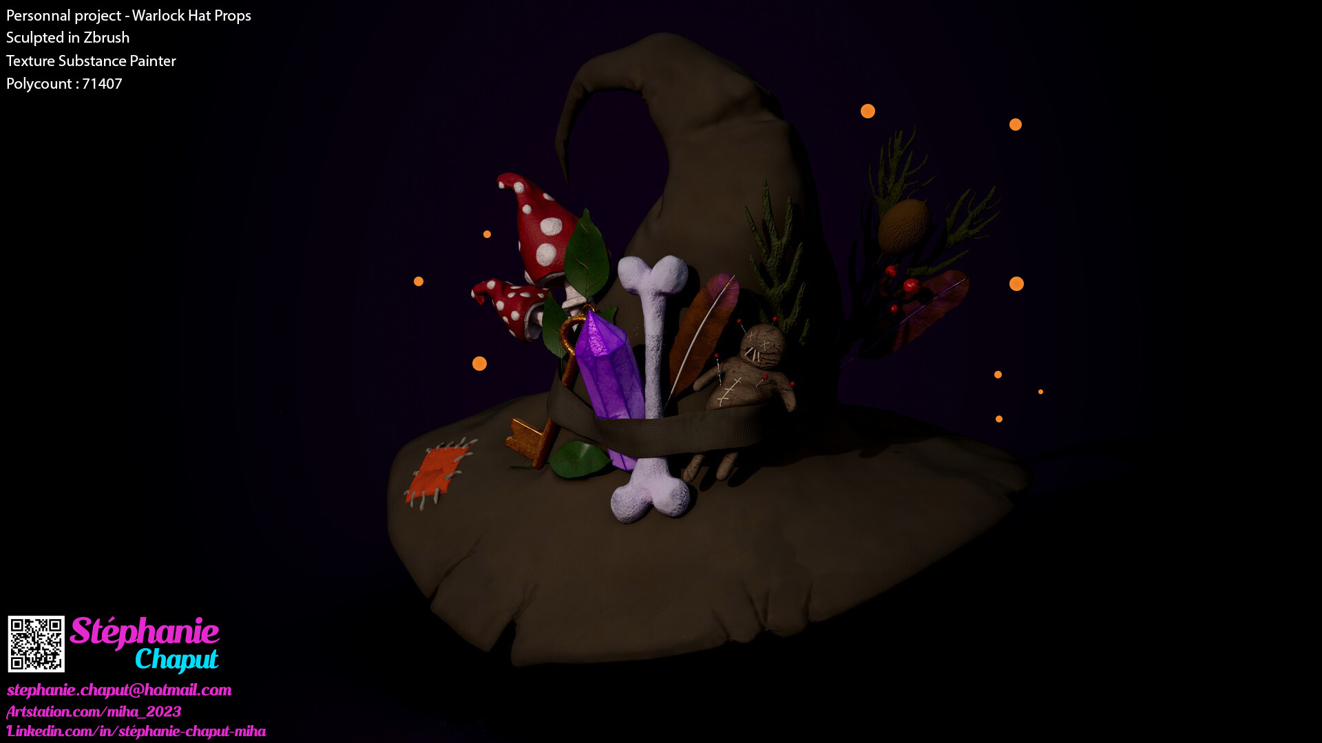 Stéphanie Chaput - Warlock Hat Props