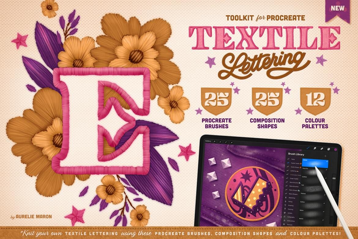 ArtStation - Textile Lettering Toolkit