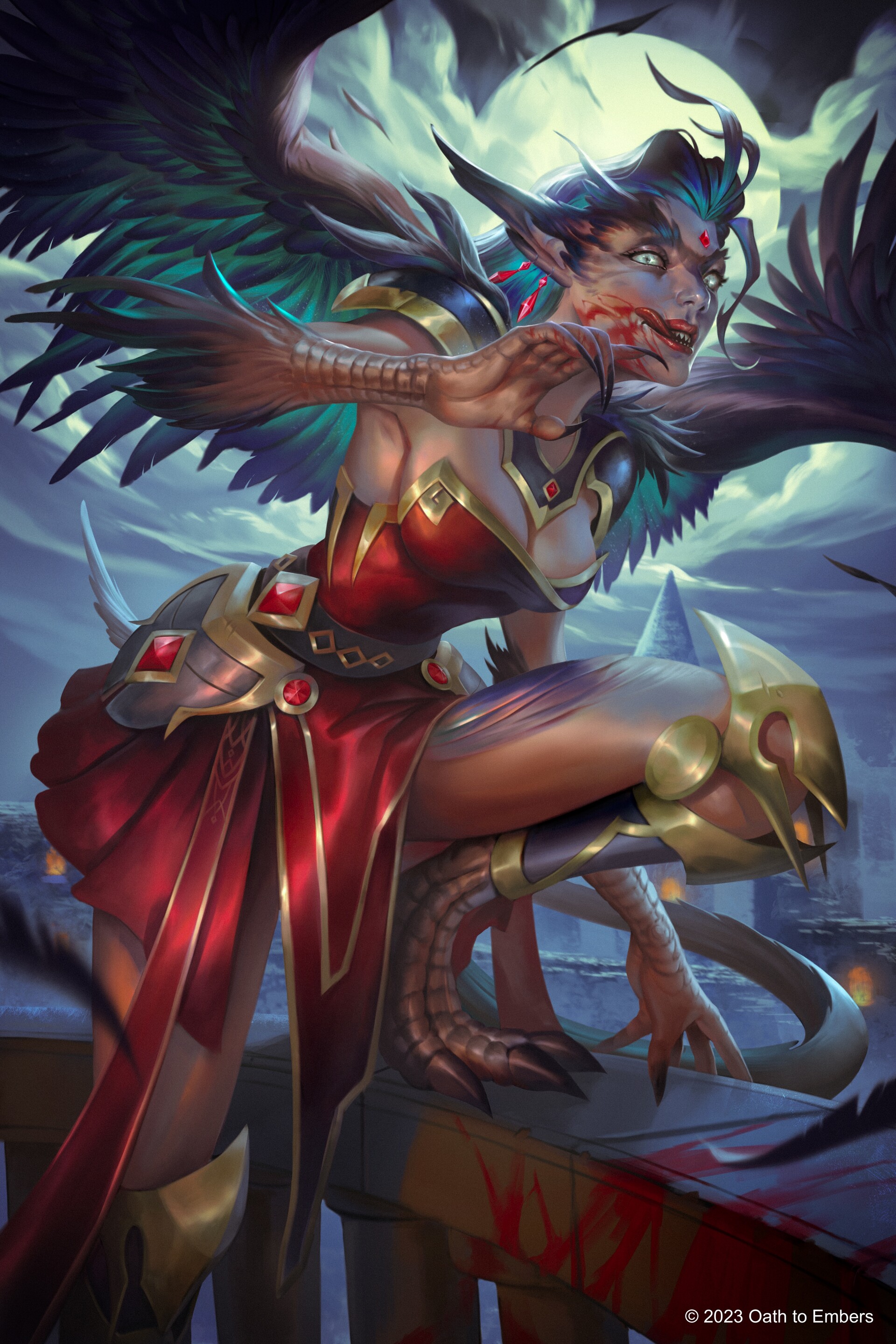 ArtStation - Oath to Embers - Harpy