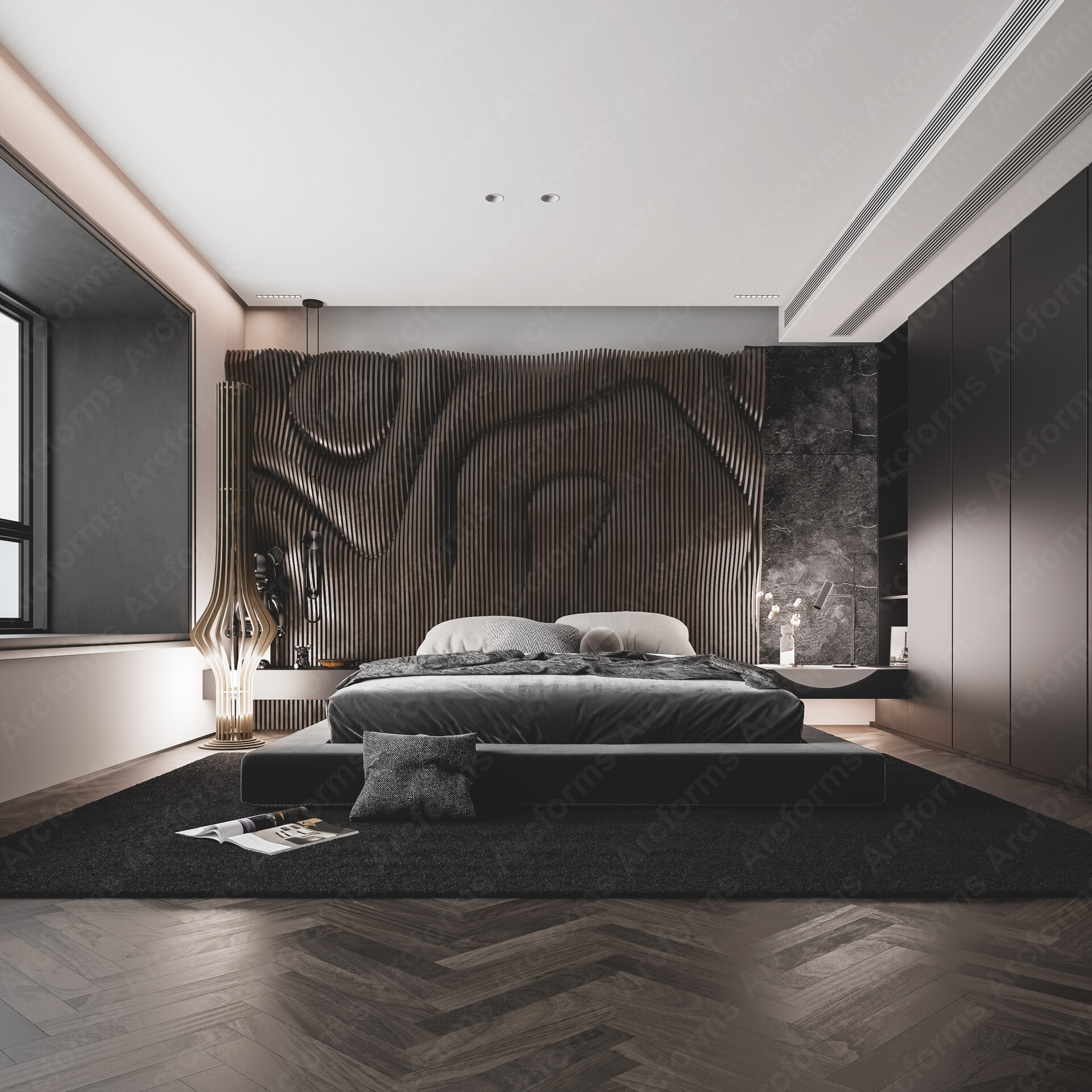 ArtStation - Parametric bed headboard art