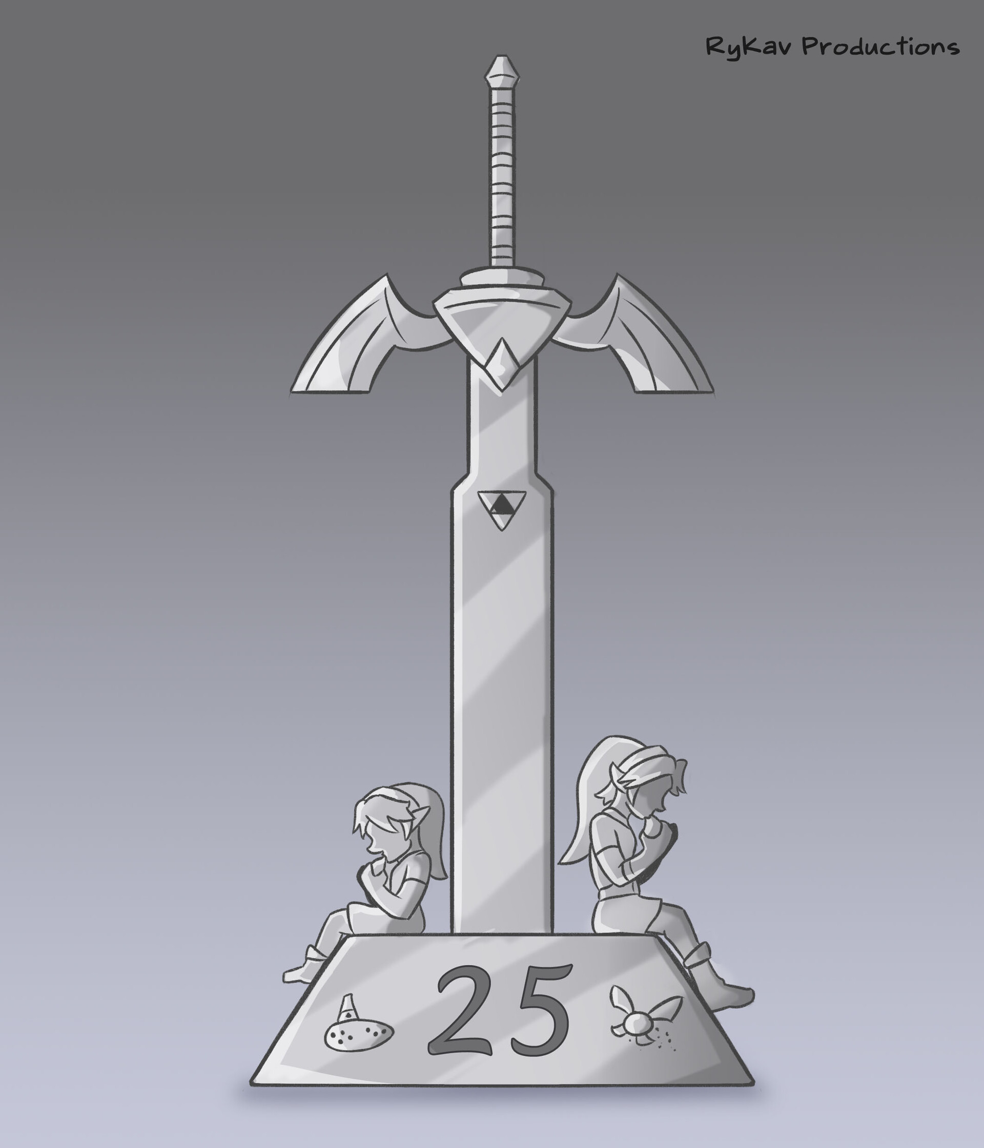 ArtStation - Ocarina of Time 25th anniversary trophy