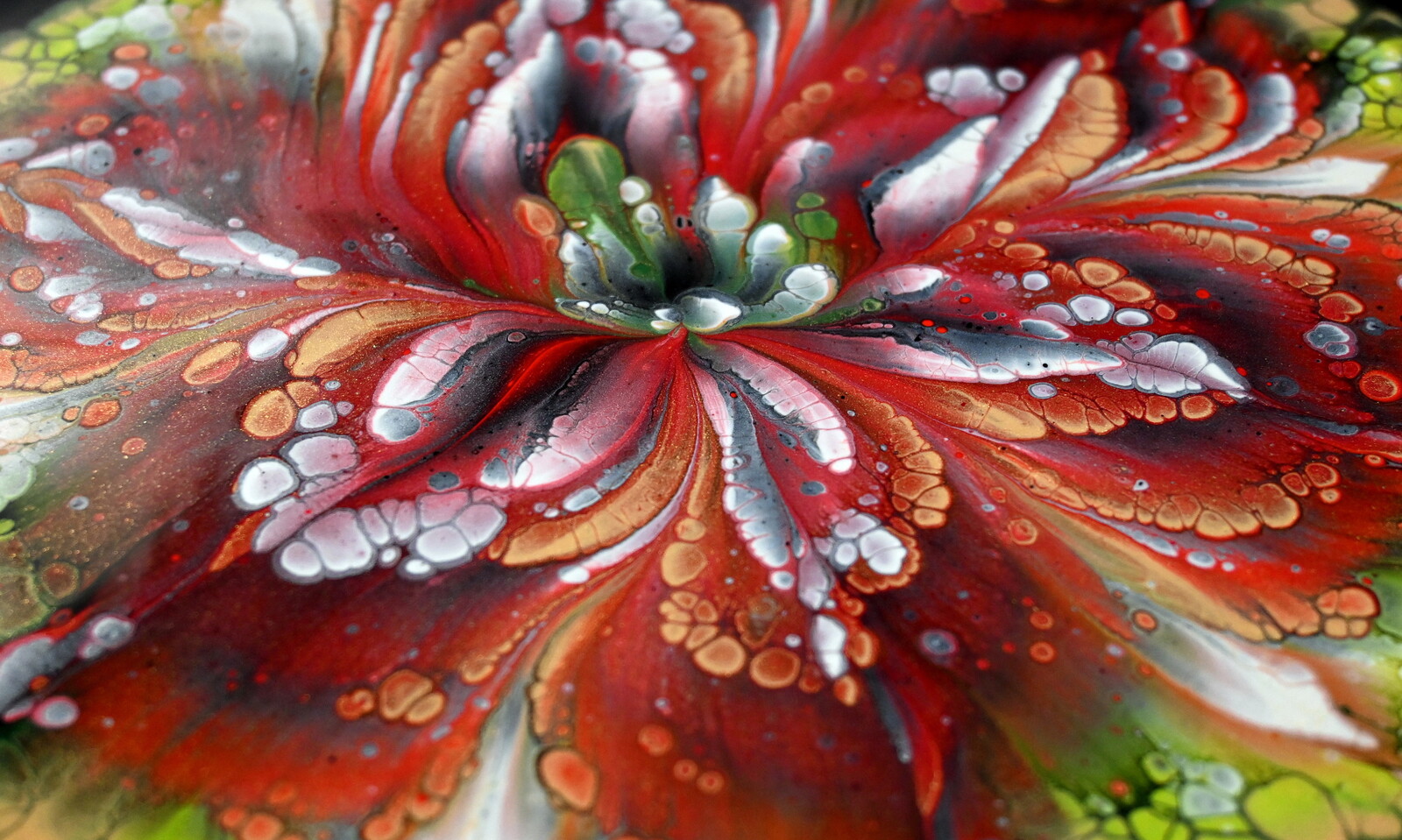 Fiona Art - How to Paint a Flower with Fluid Acrylics, Cup and Napkin ...