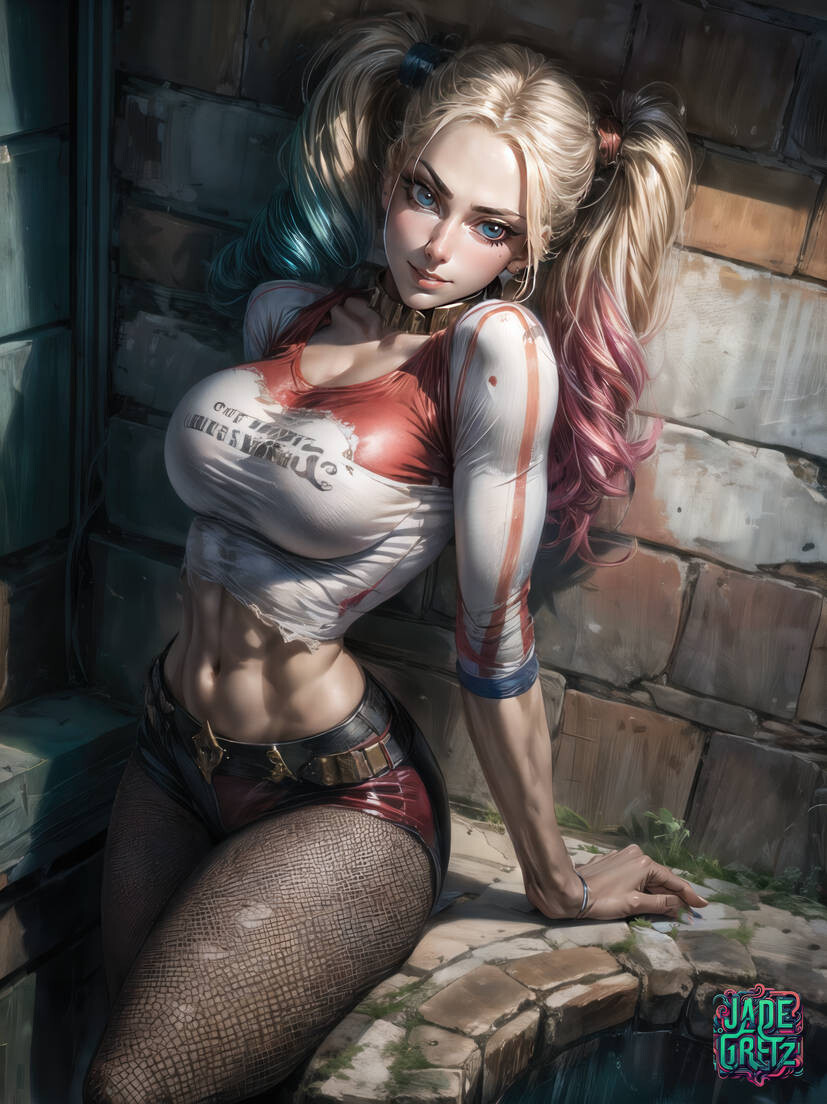 ArtStation - Twisted Affection: The Loveable Harley Quinn by Jade Gretz