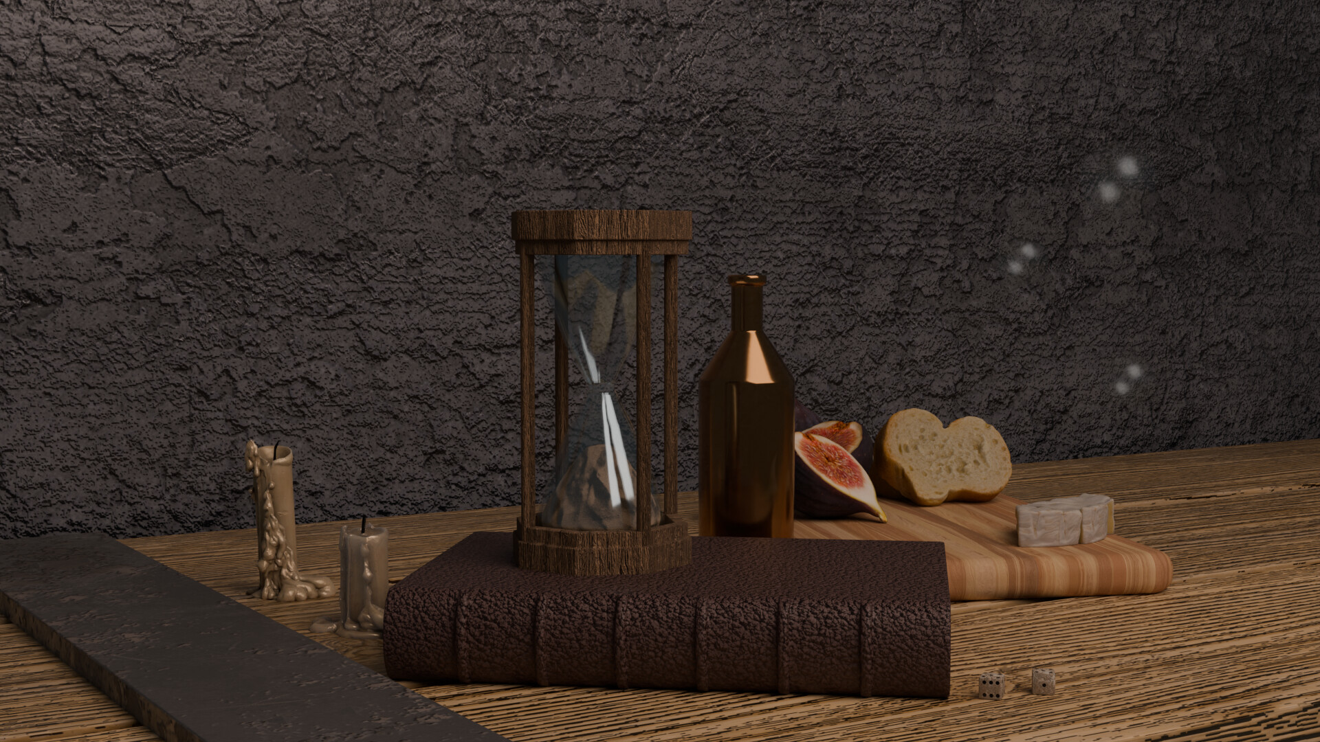 ArtStation - Memento mori styled 3D Scene