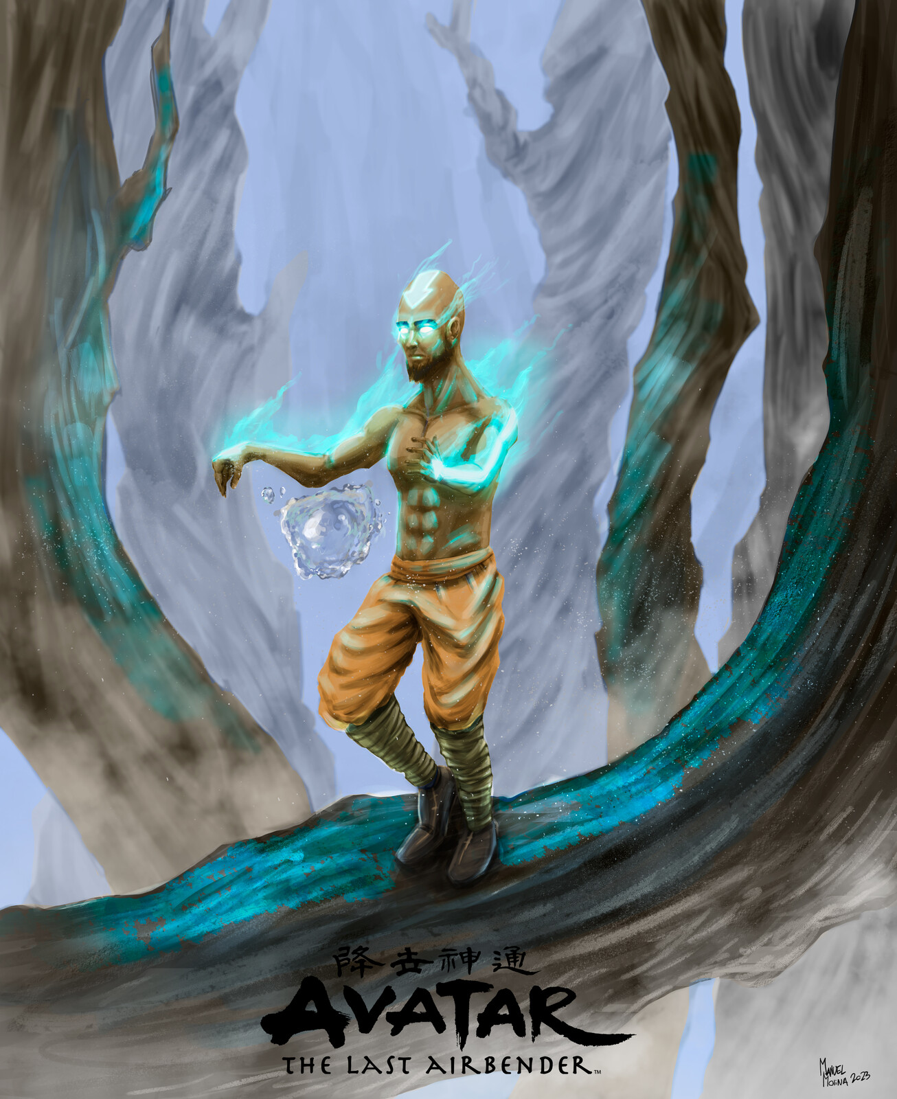 Manuel Molina - THE LAST AIRBENDER AANG: FAN ART