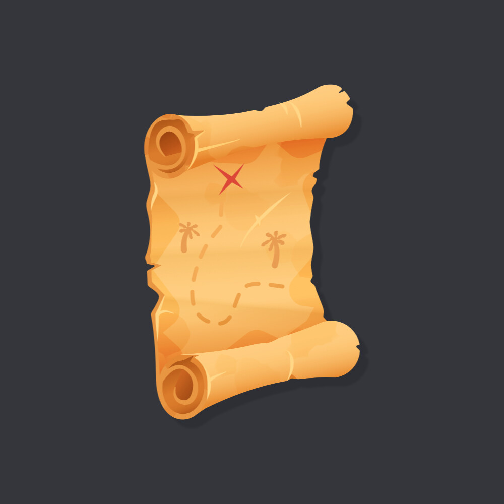 ArtStation - Treasure map vector art