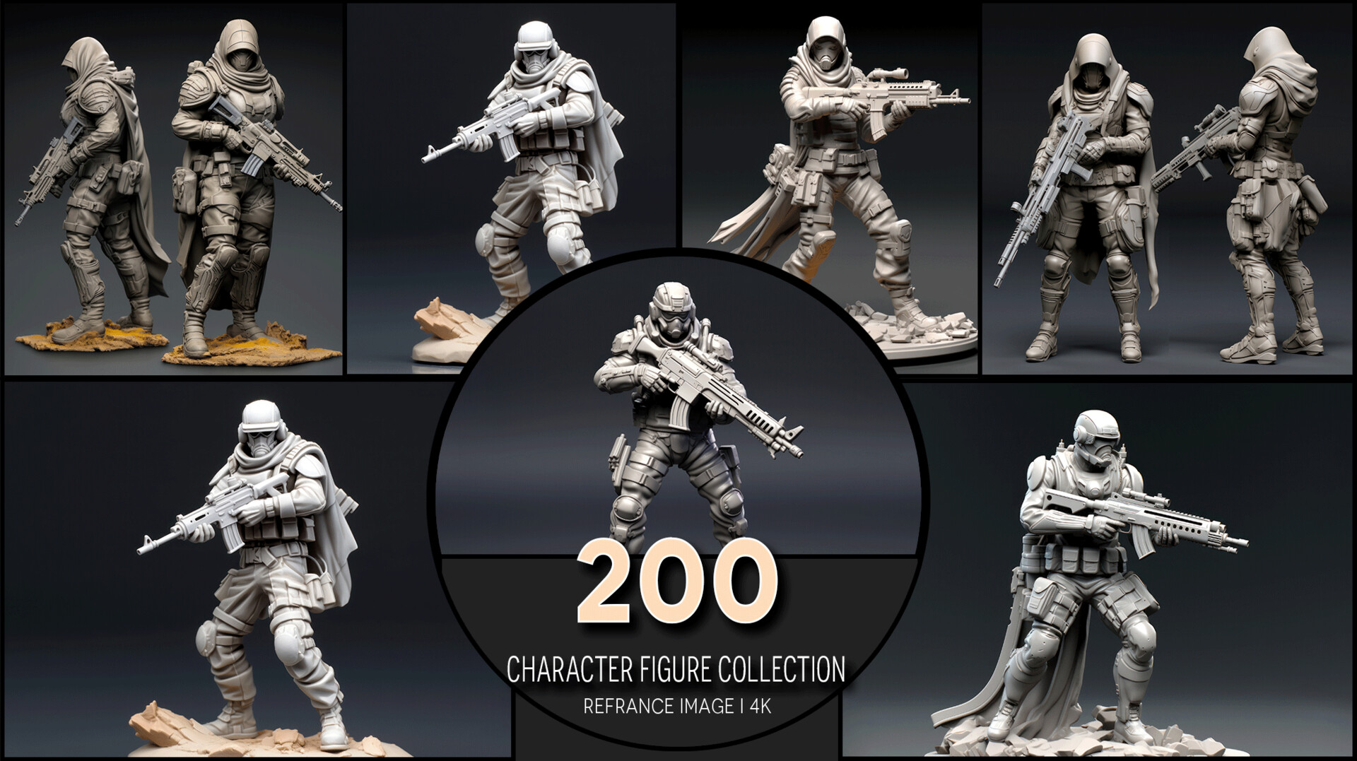 Pixel Ref - Character Figure Collection 4K Reference/Concept Images