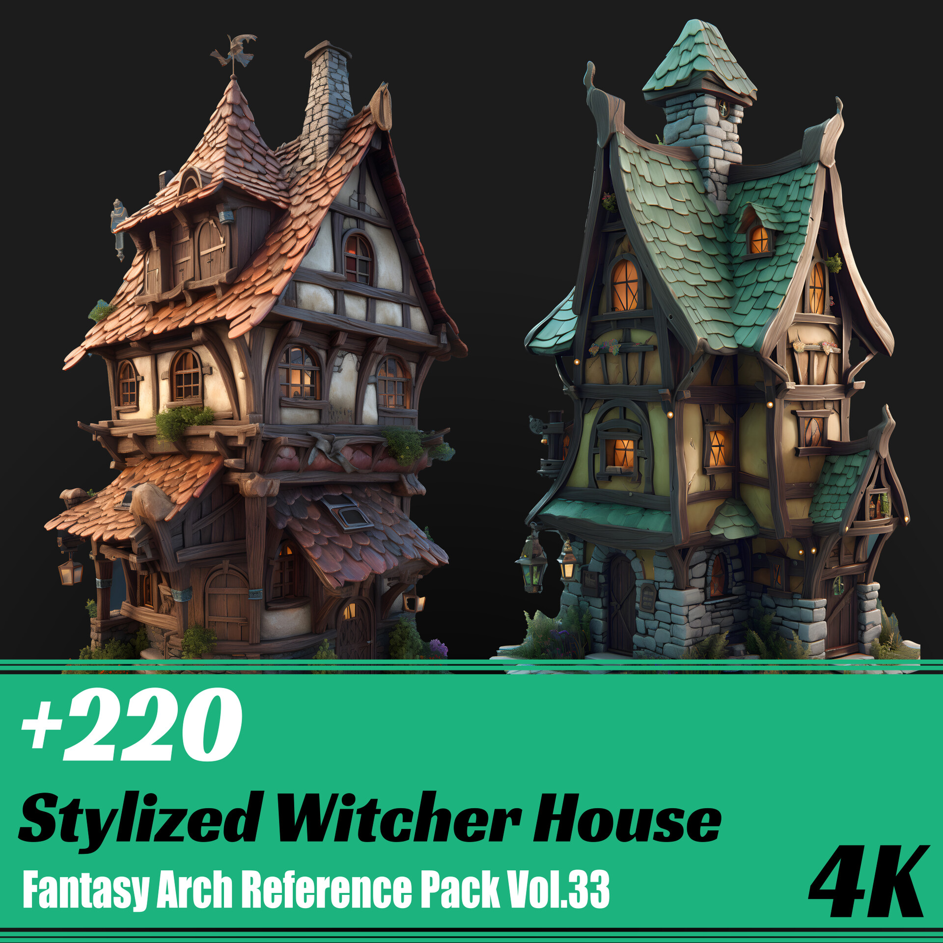 ArtStation - +220 Stylized Witcher House | 4K | Character Reference ...