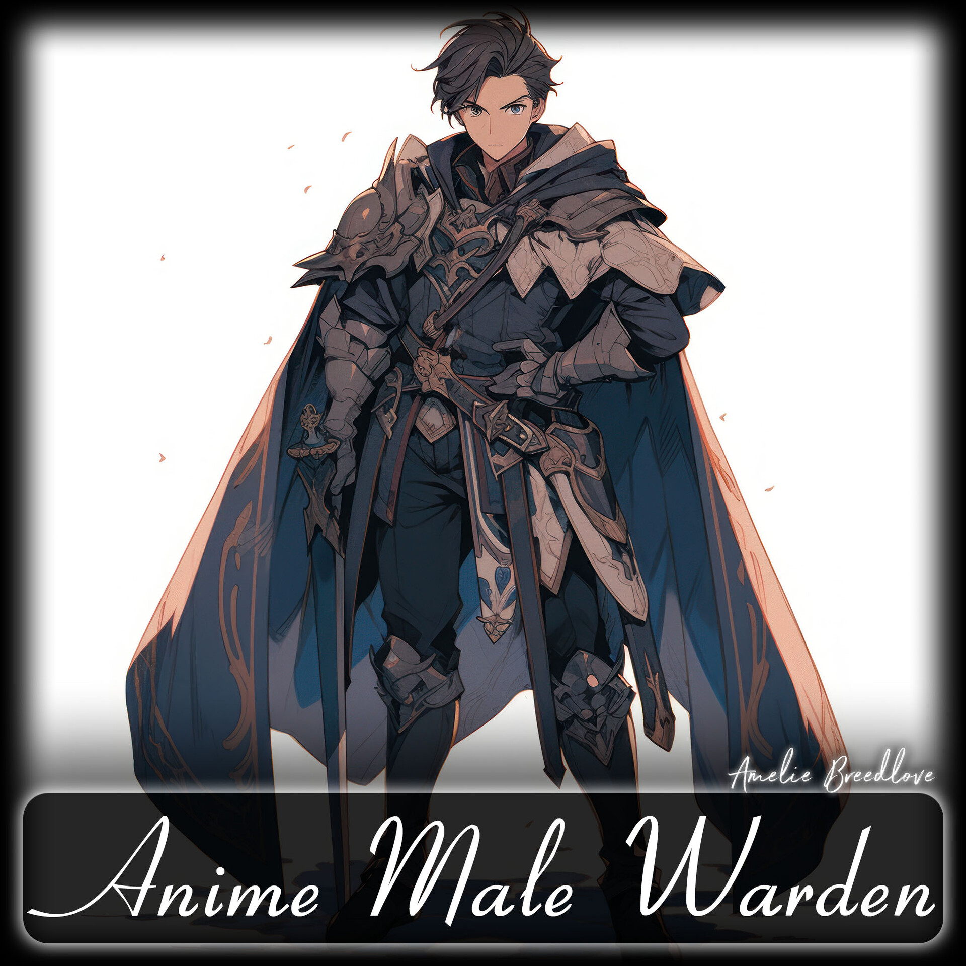 ArtStation - 200 Anime Male Warden (Full Body) Reference Pack | 4K | v.78