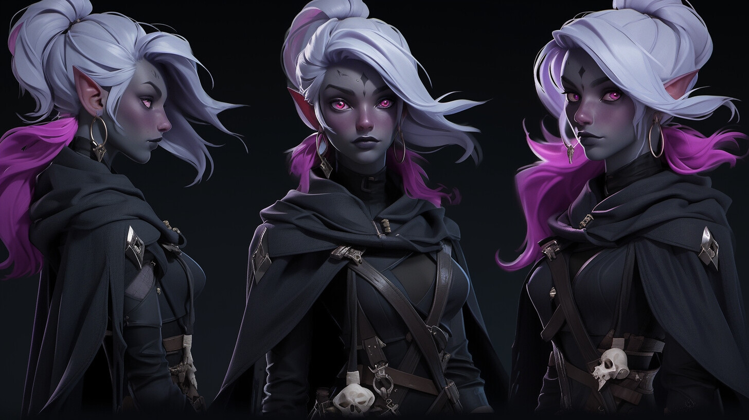 3D Head Sculpt References in 4K - Tika Art - +300 Fantasy Dark Ranger ...