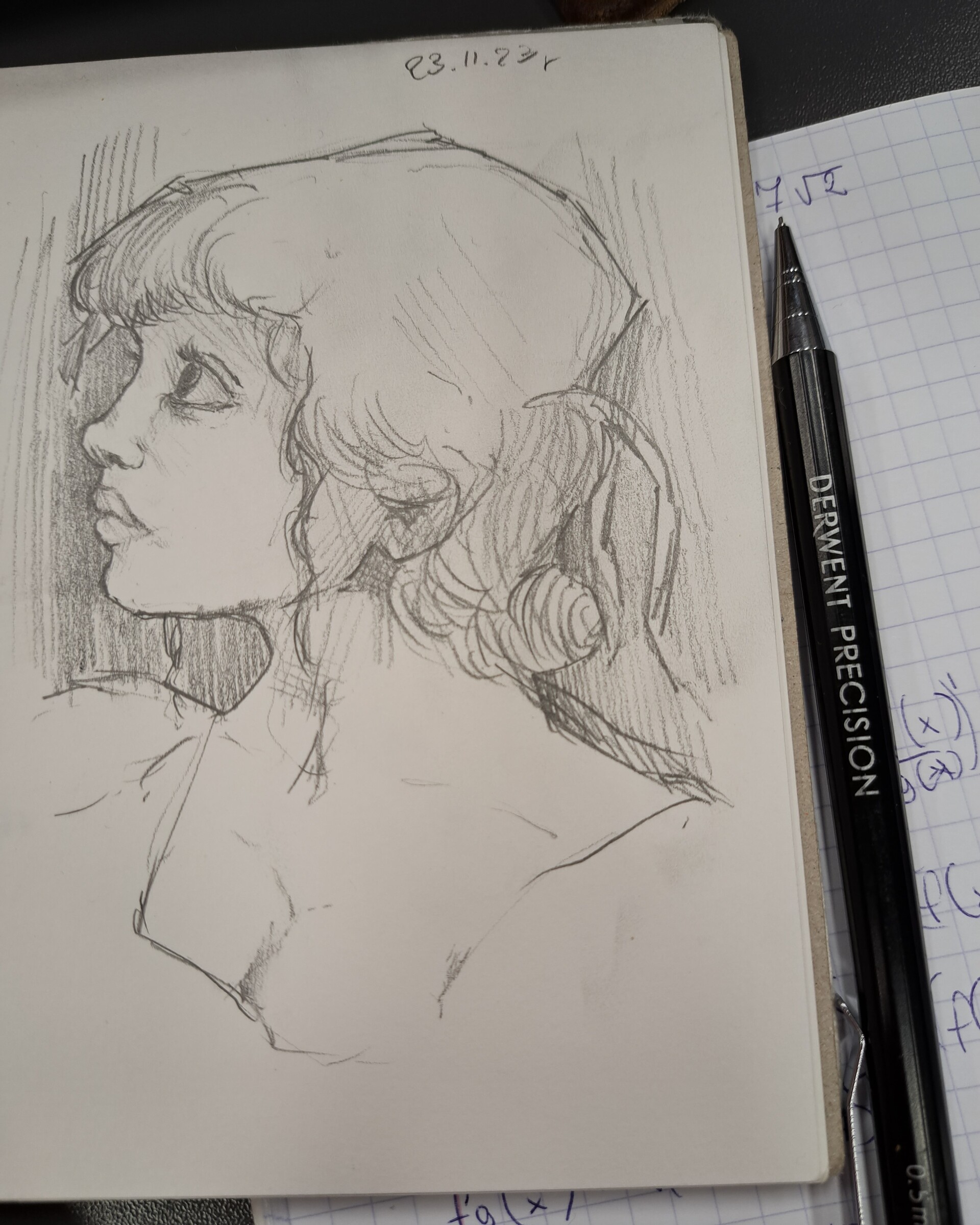 ArtStation - Face study in graphite