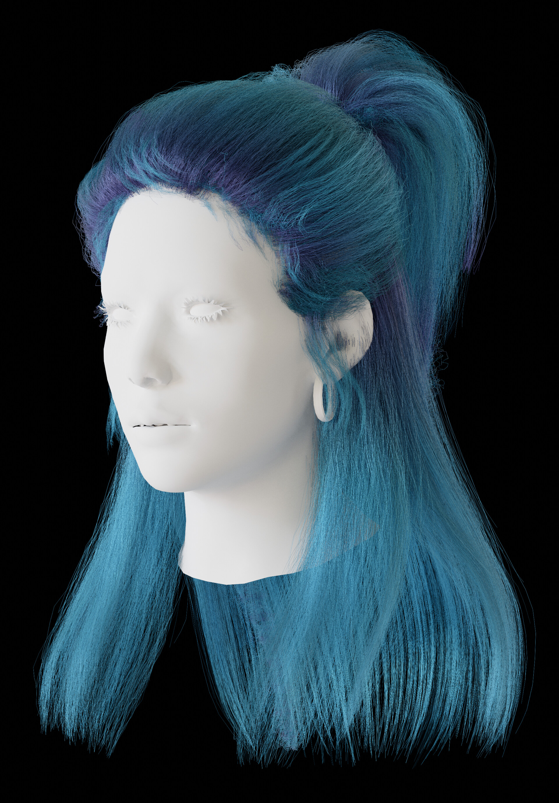 ArtStation - Yun-Jin Lee Hair Practice - Dead by Daylight Fanart