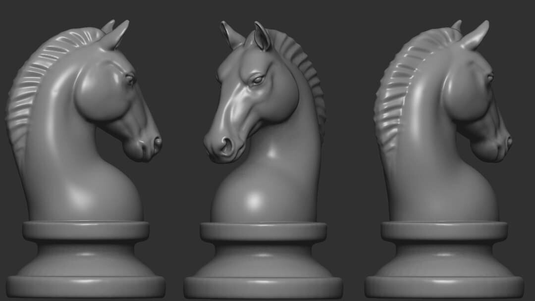 ArtStation - Chess piece horse
