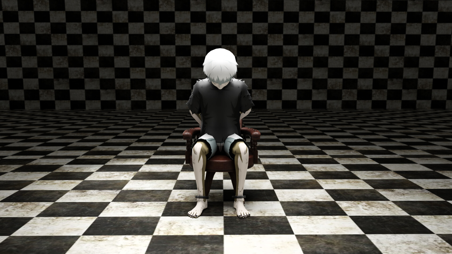 ArtStation - Ken Kaneki Torture Scene made in Blender