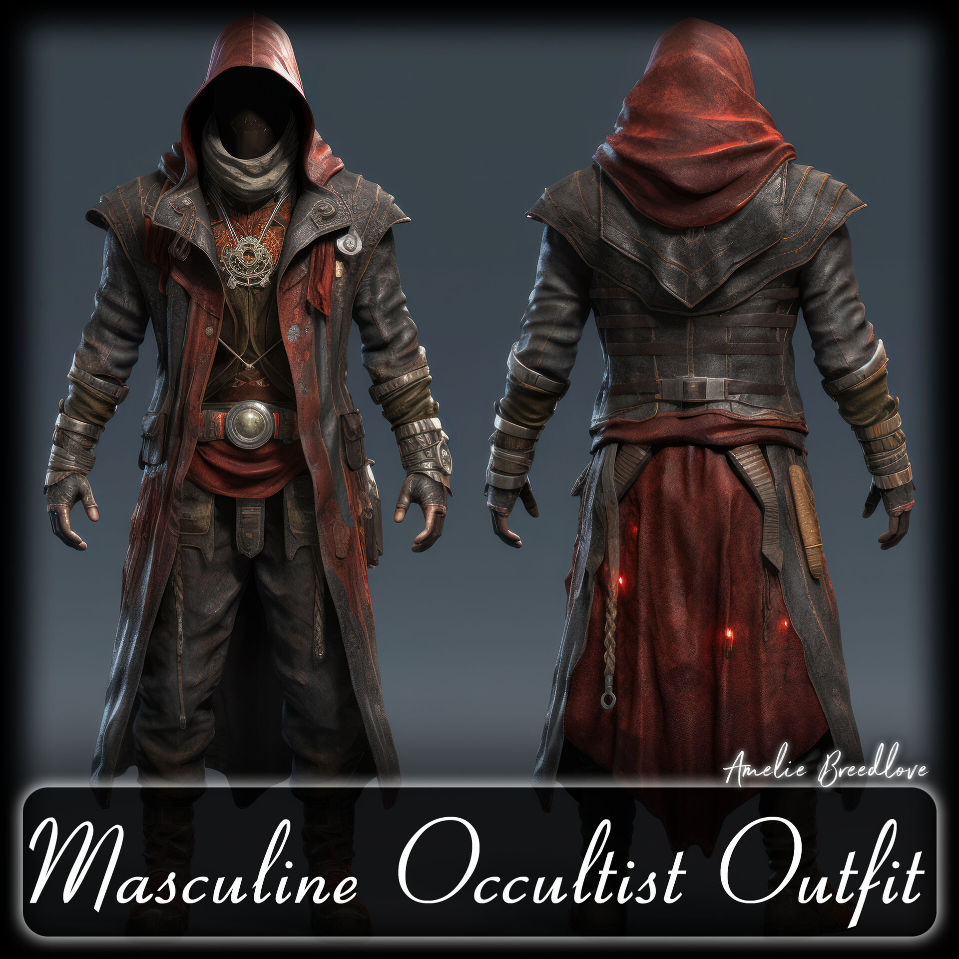 ArtStation - 200 Masculine Occultist Outfit Reference Pack | 4K | v.183
