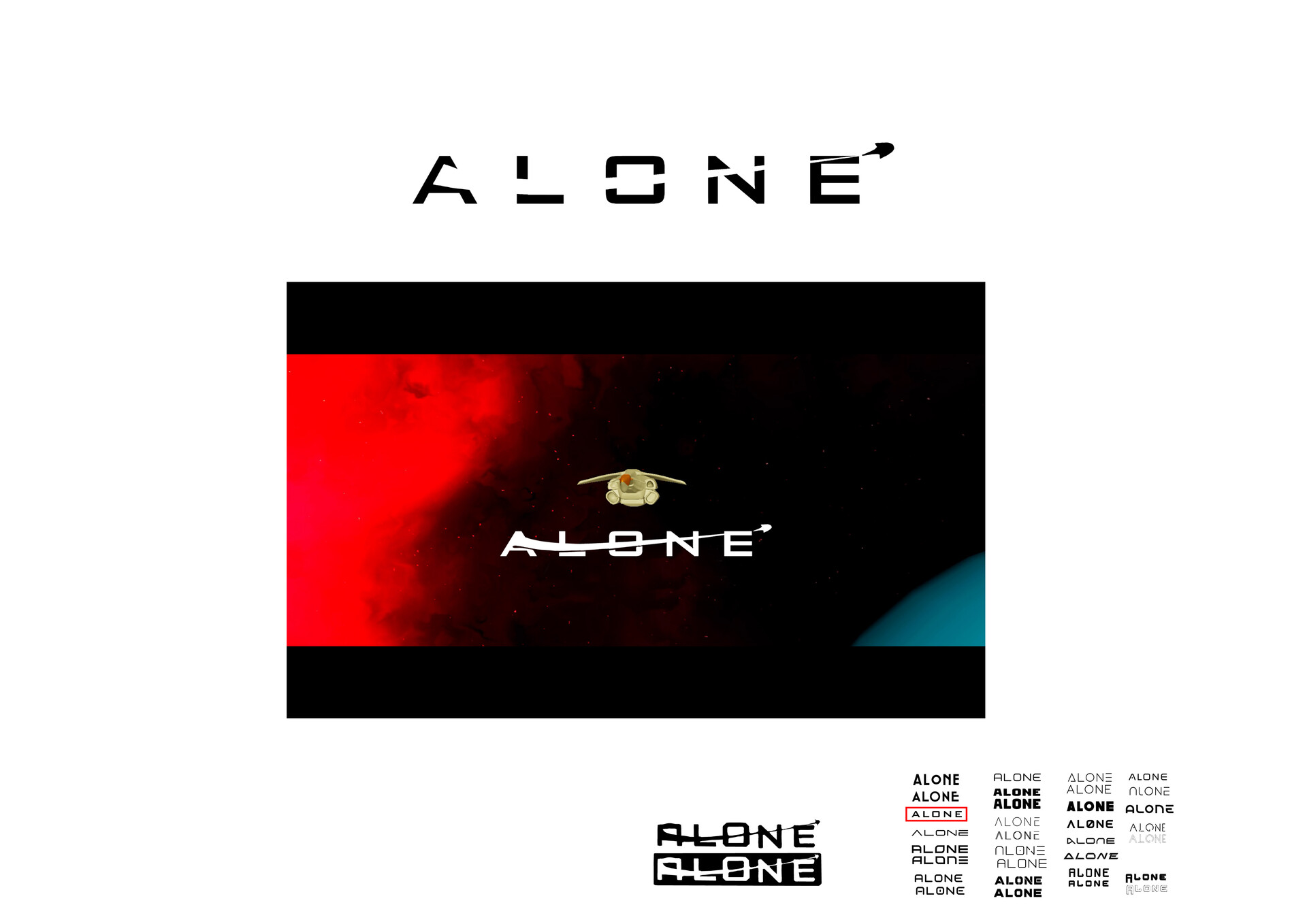 ArtStation - ALONE: Title exploration