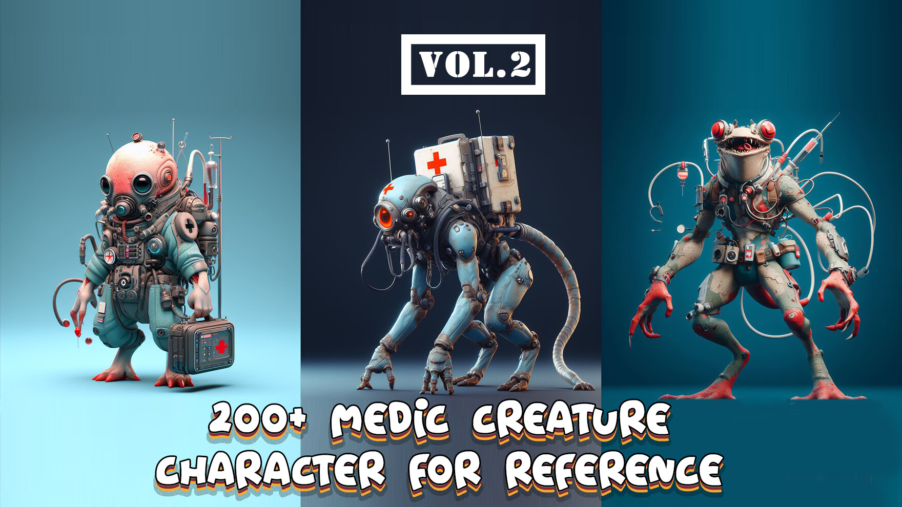ArtStation - 200+ creature designs [medical style] as reference | vol 2