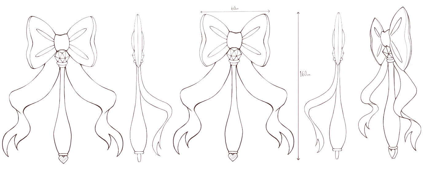 ArtStation - Magical Girl Bow Axe 🎀