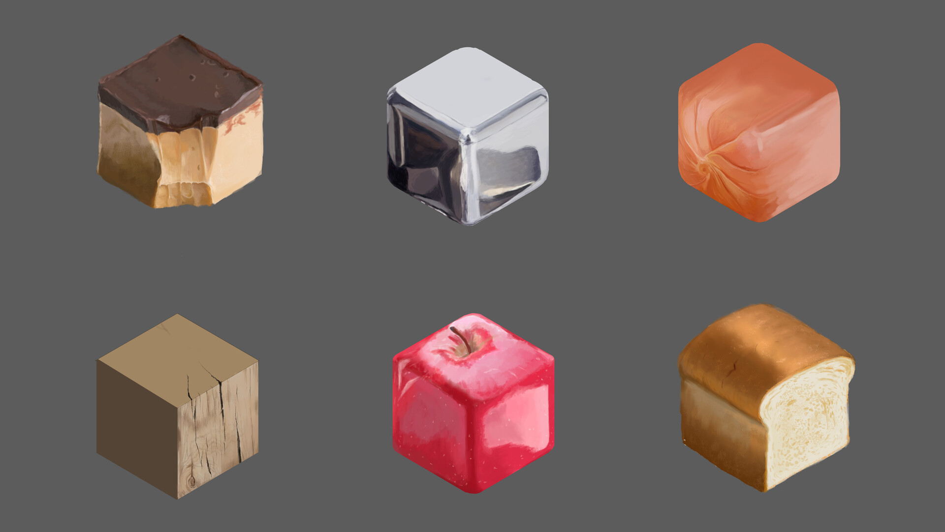 ArtStation - Texture study on cubes