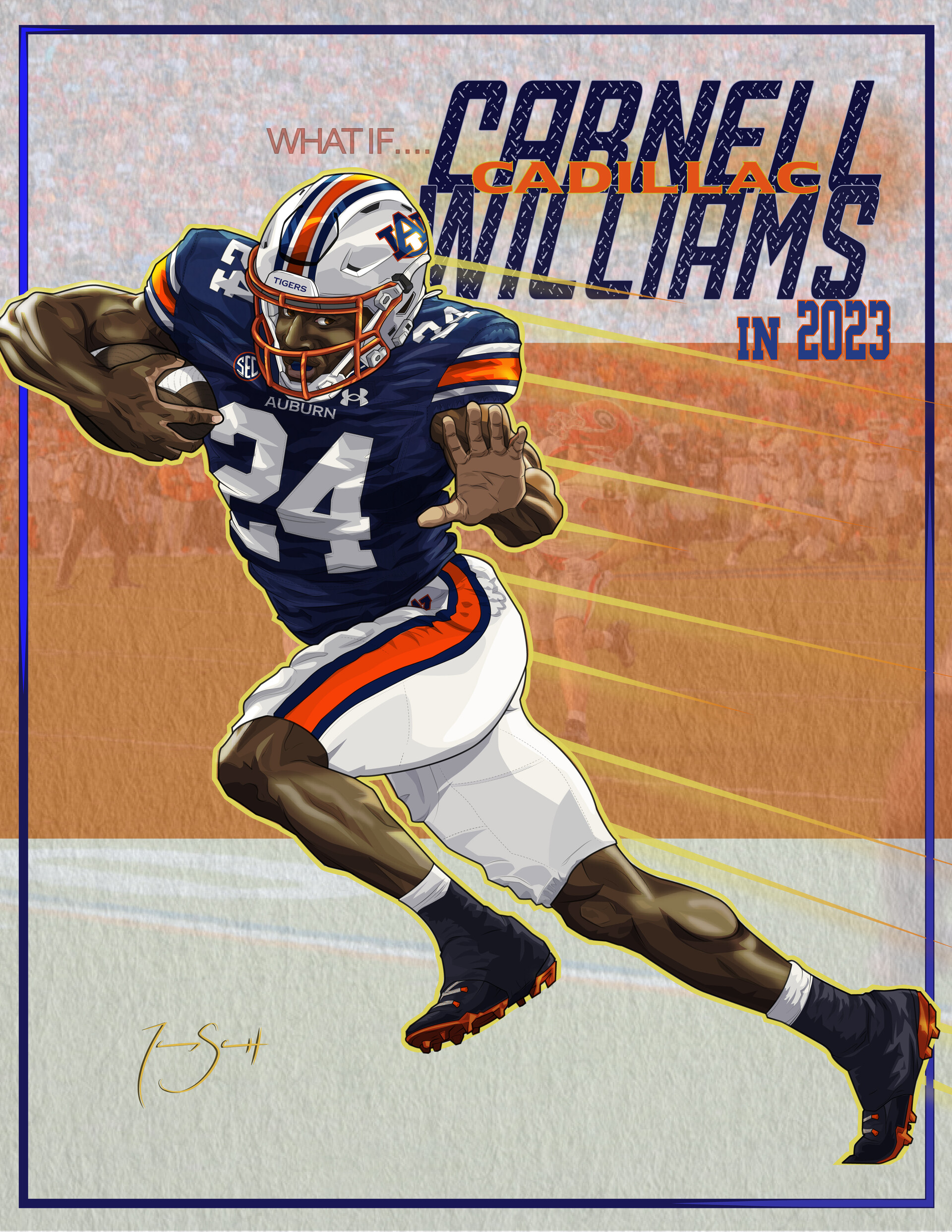 ArtStation - Carnell "Cadillac" Williams in 2023