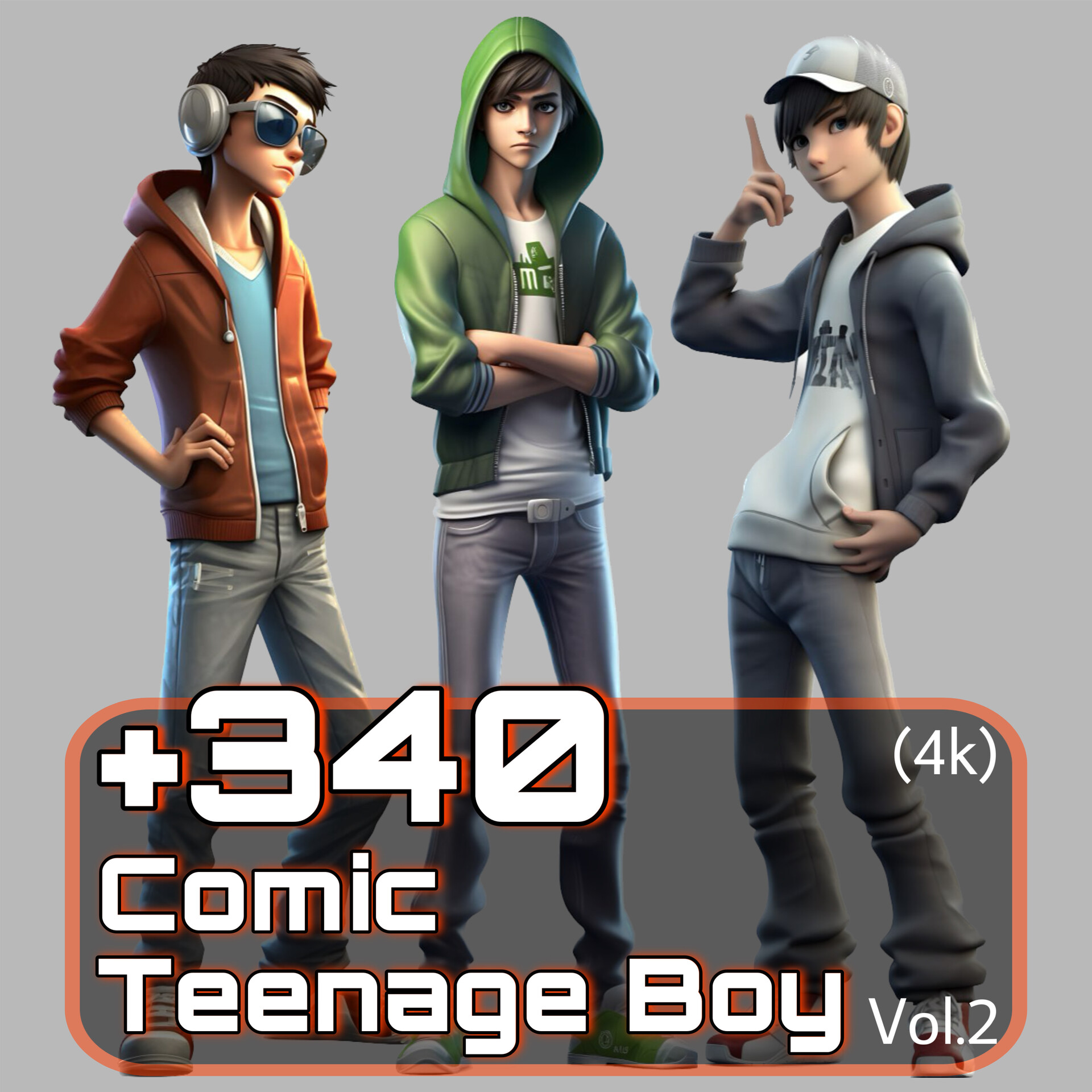 ArtStation - +340 Comic Teenage Boy Concept (4k)