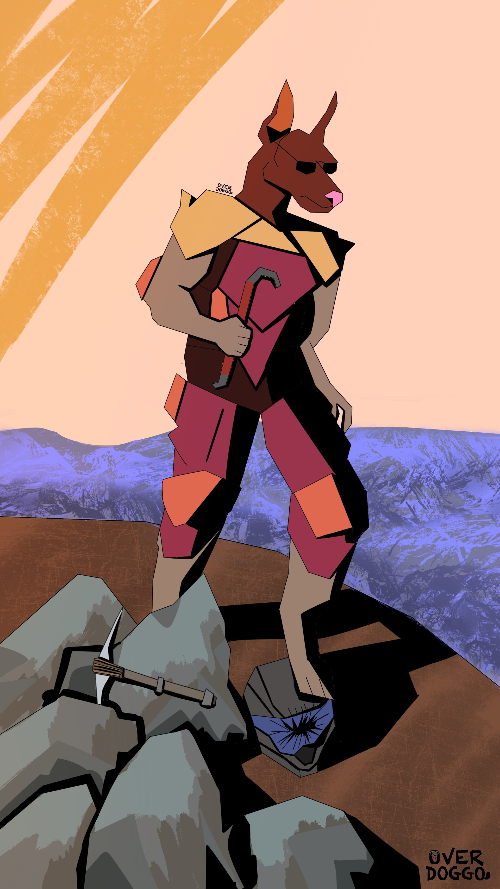 ArtStation - An 8-bit dog explorer called Pixel!