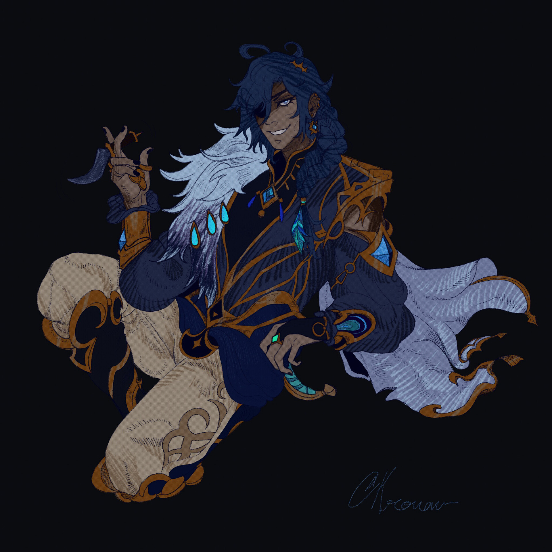 ArtStation - Captain Kaeya [Genshin Impact Fanart]