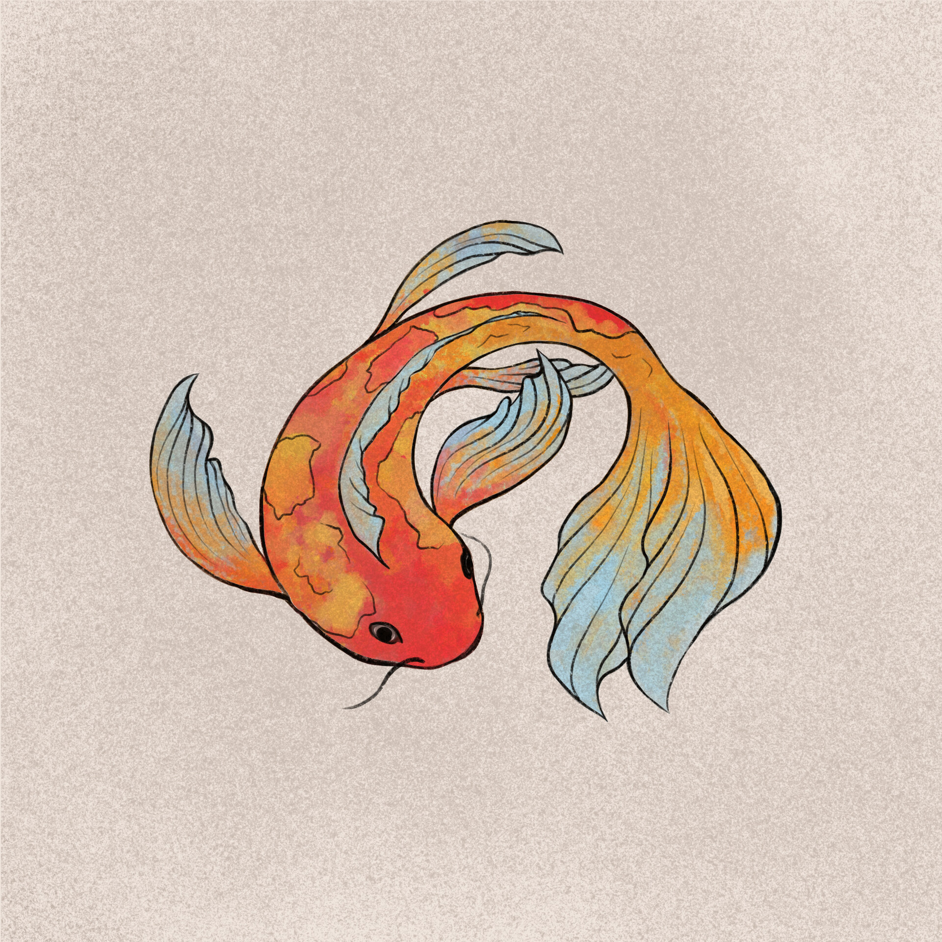 ArtStation - Koi Fish