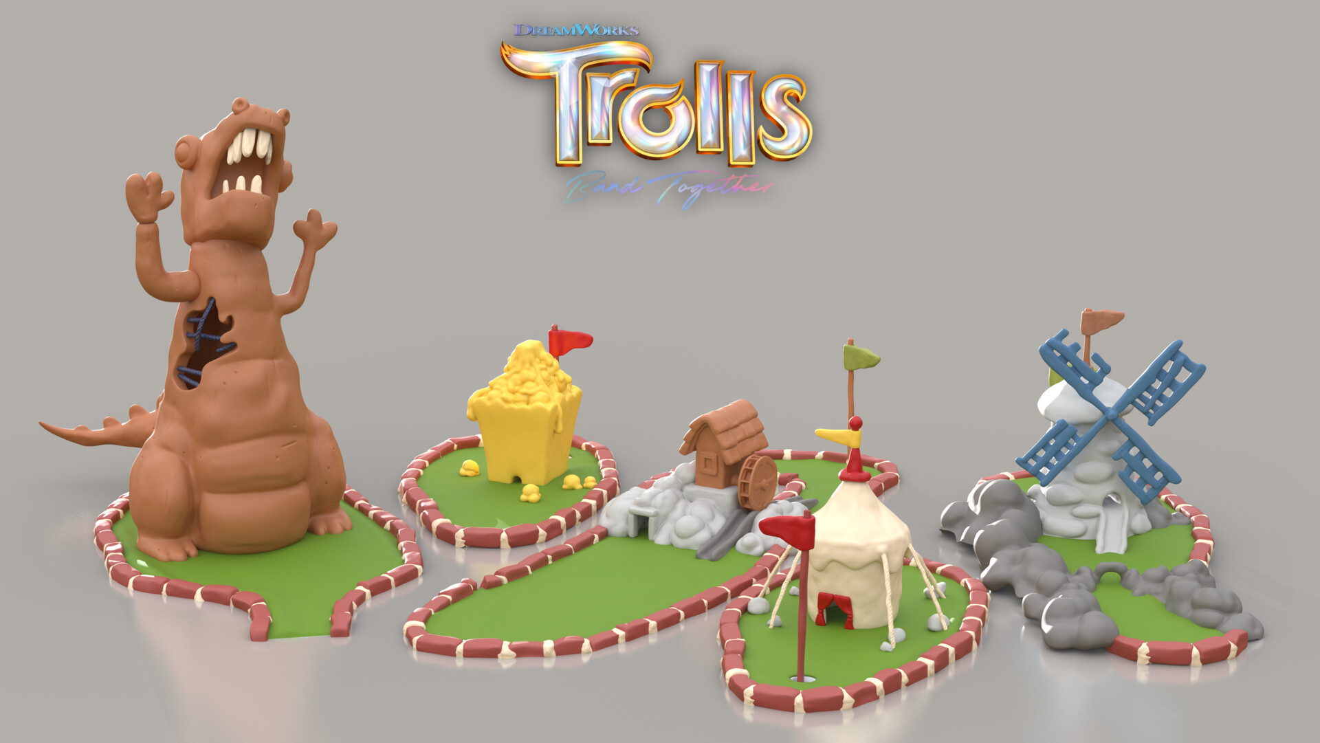 Orlando Velasquez - Trolls Band Together: Mini Golf Props